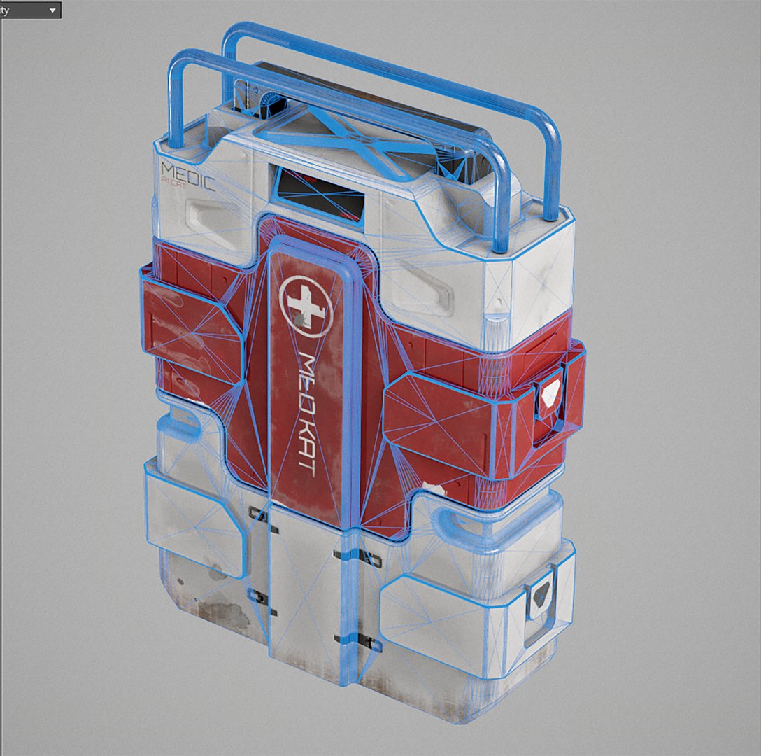 3D Sci-fi Med Kit PBR Model - TurboSquid 2137058