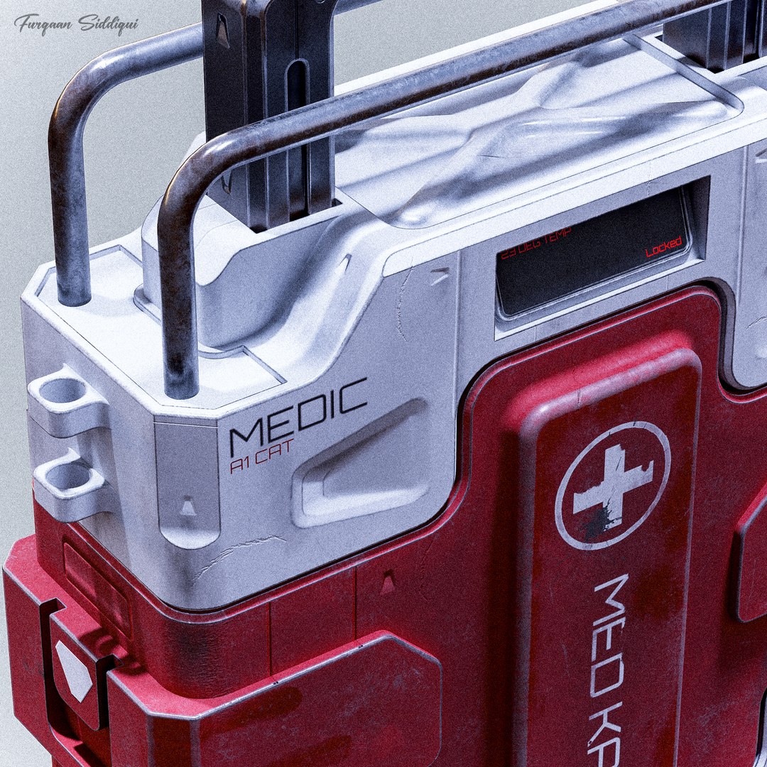 3D Sci-fi Med Kit PBR Model - TurboSquid 2137058