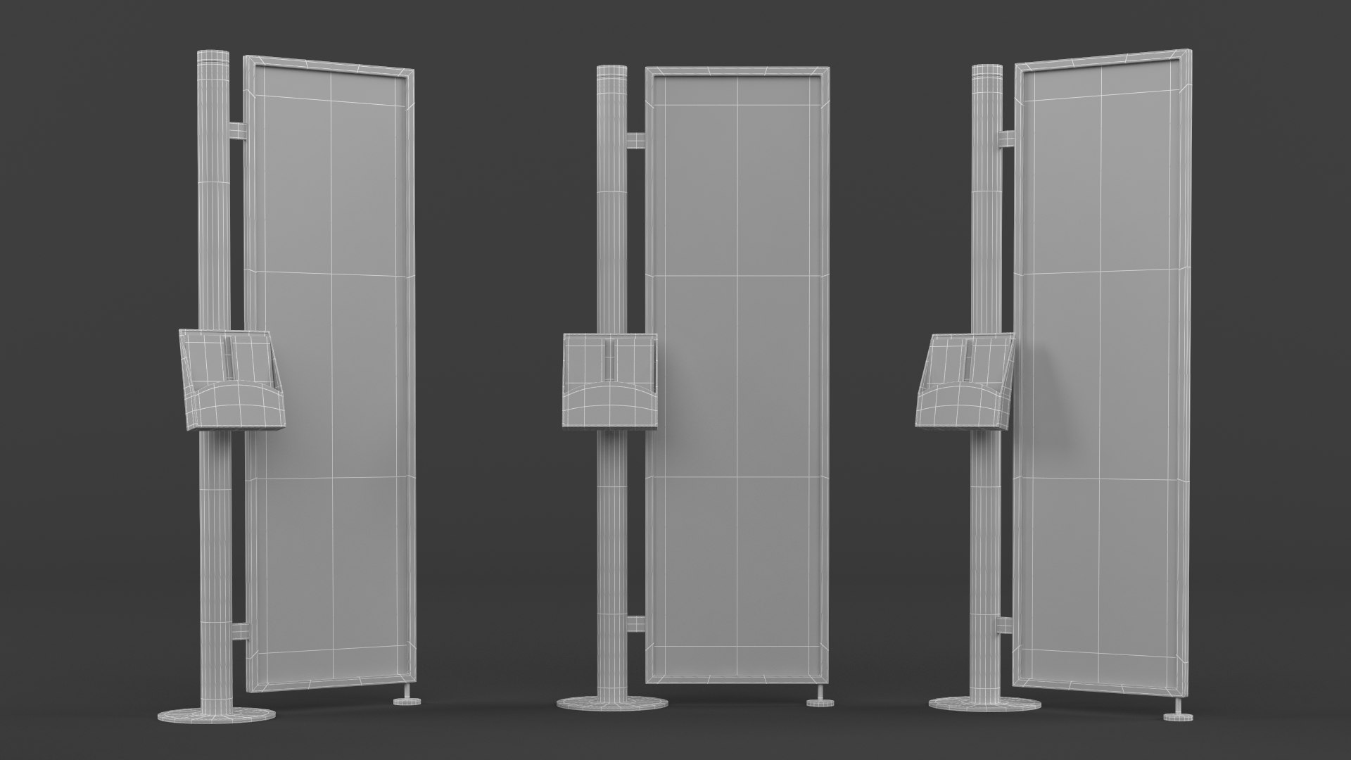 Blank Stand Billboard 3D Model - TurboSquid 1954411