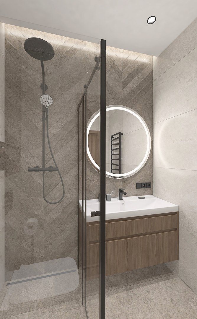 Cozy Simple Shower Room 3D Model - TurboSquid 2165788