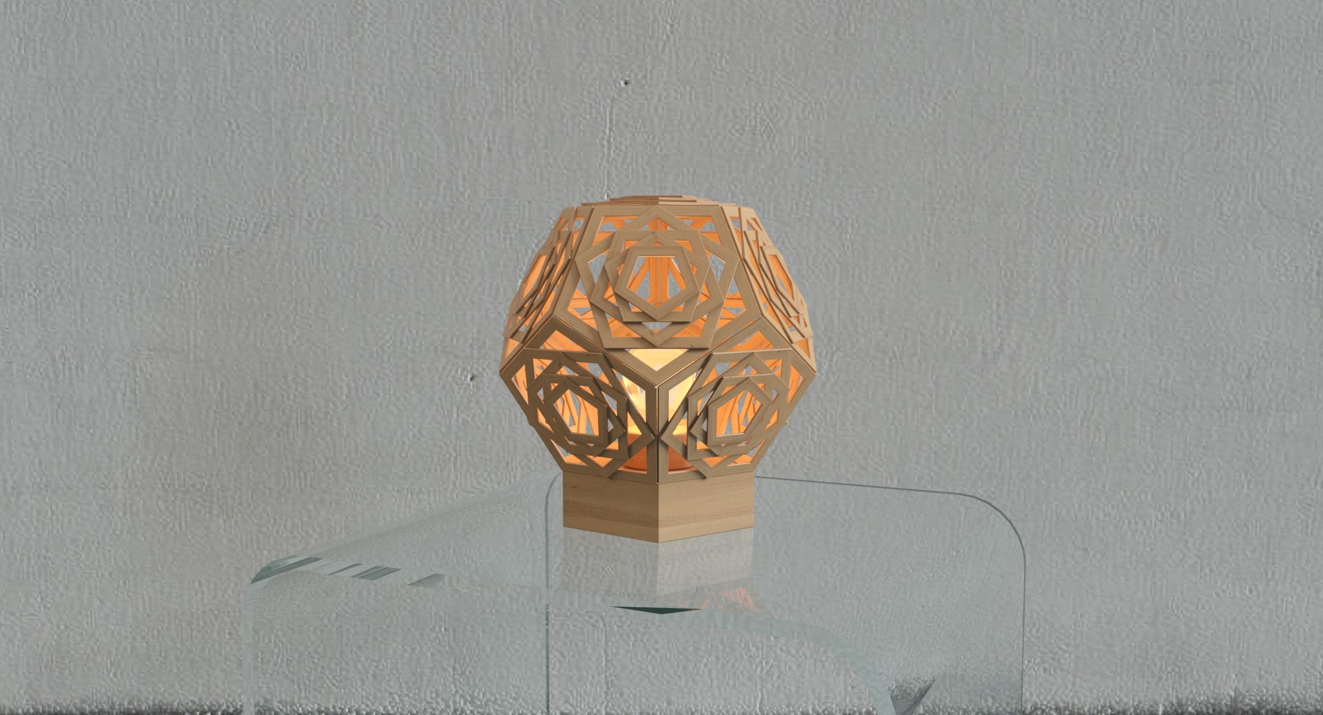 Geometric Table Lamp 3D Model - TurboSquid 1186071
