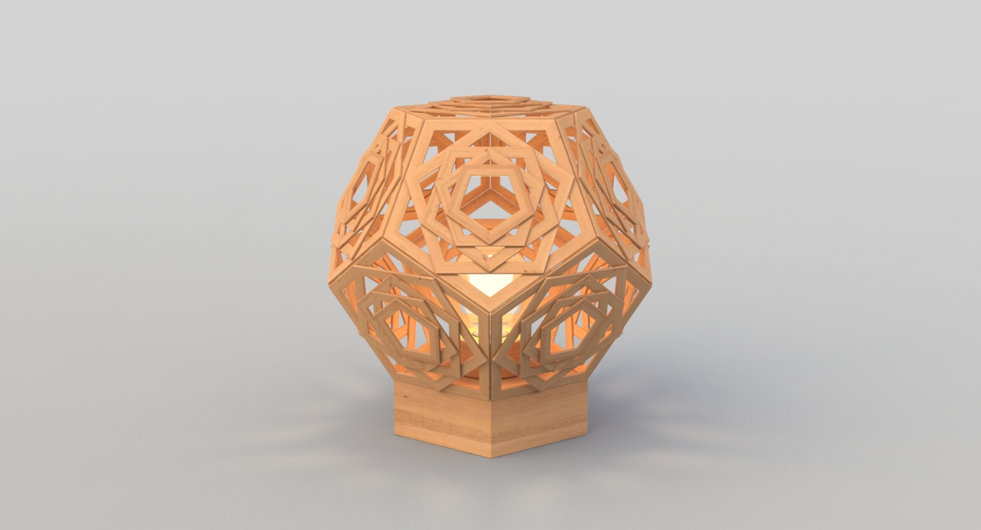 Geometric Table Lamp 3D Model - TurboSquid 1186071