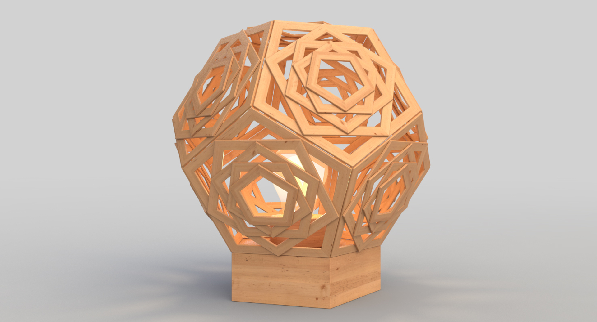 Geometric table lamp 3D model - TurboSquid 1186071