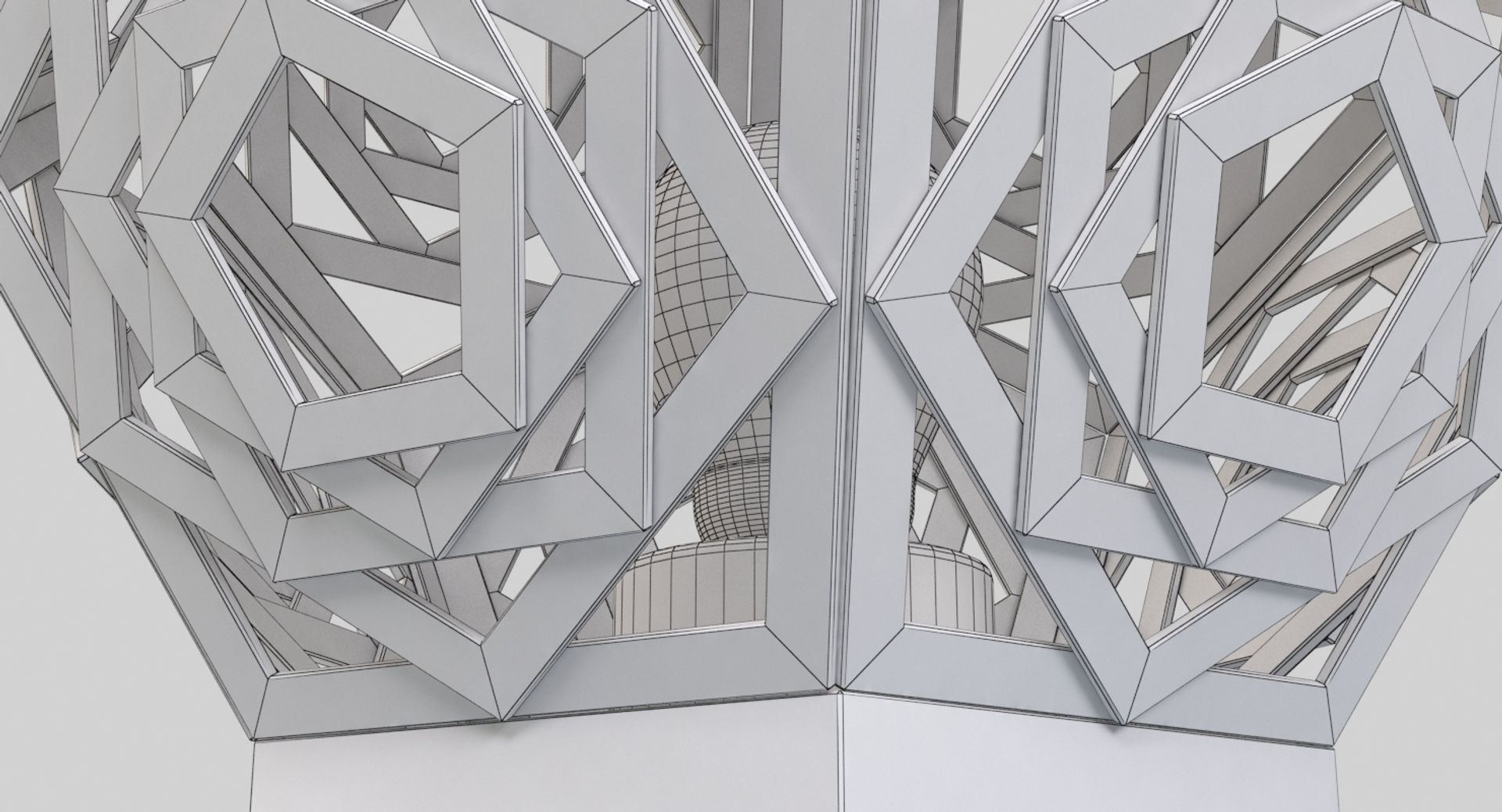 Geometric table lamp 3D model - TurboSquid 1186071