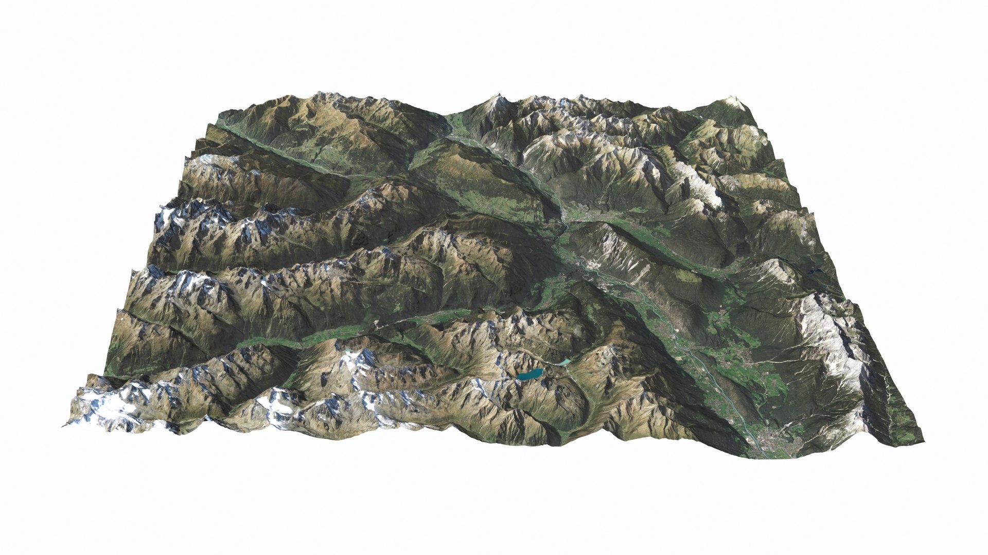 3D Model Alps Large Scale Terrain - TurboSquid 2176142