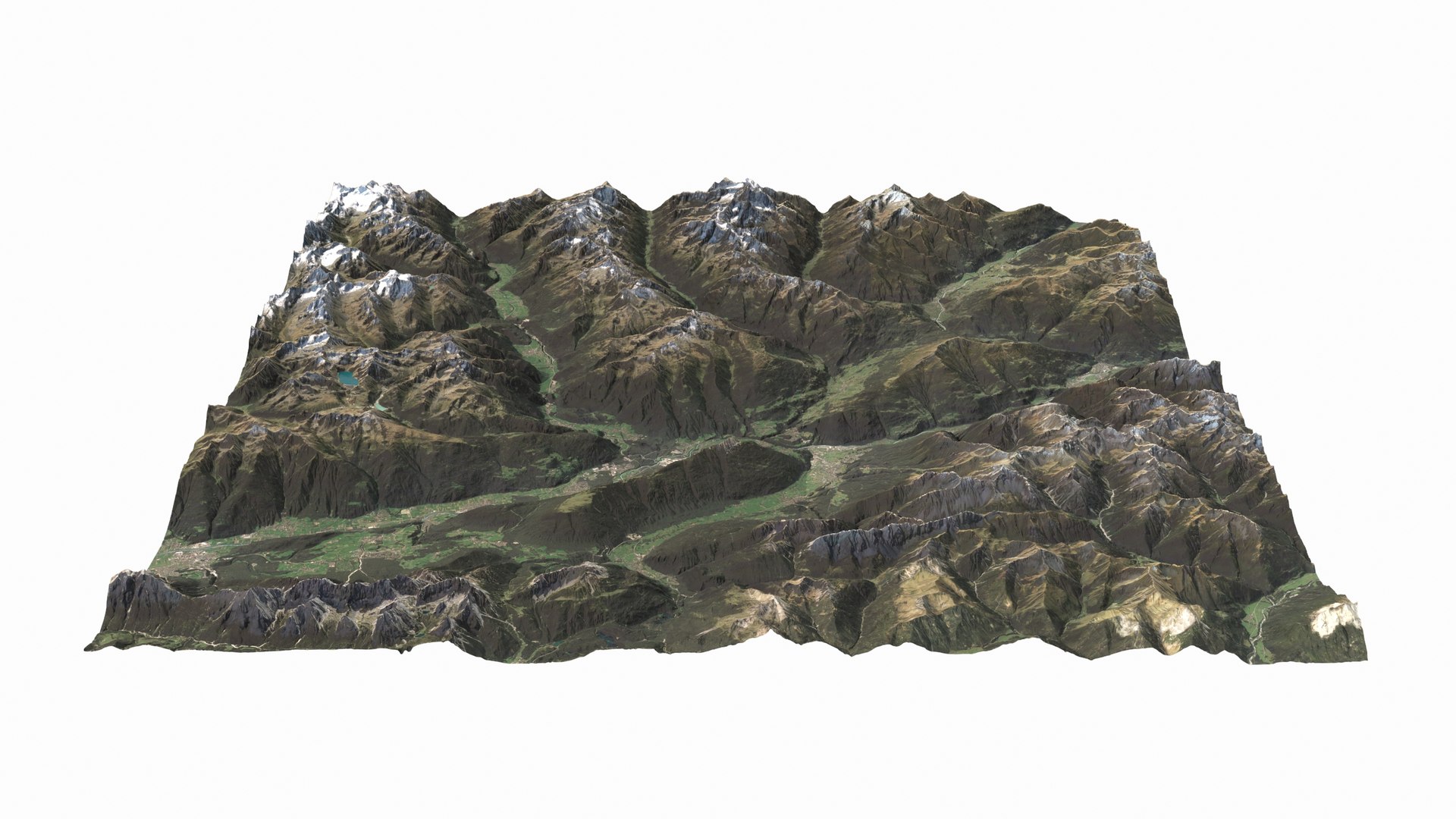 3D Model Alps Large Scale Terrain - TurboSquid 2176142