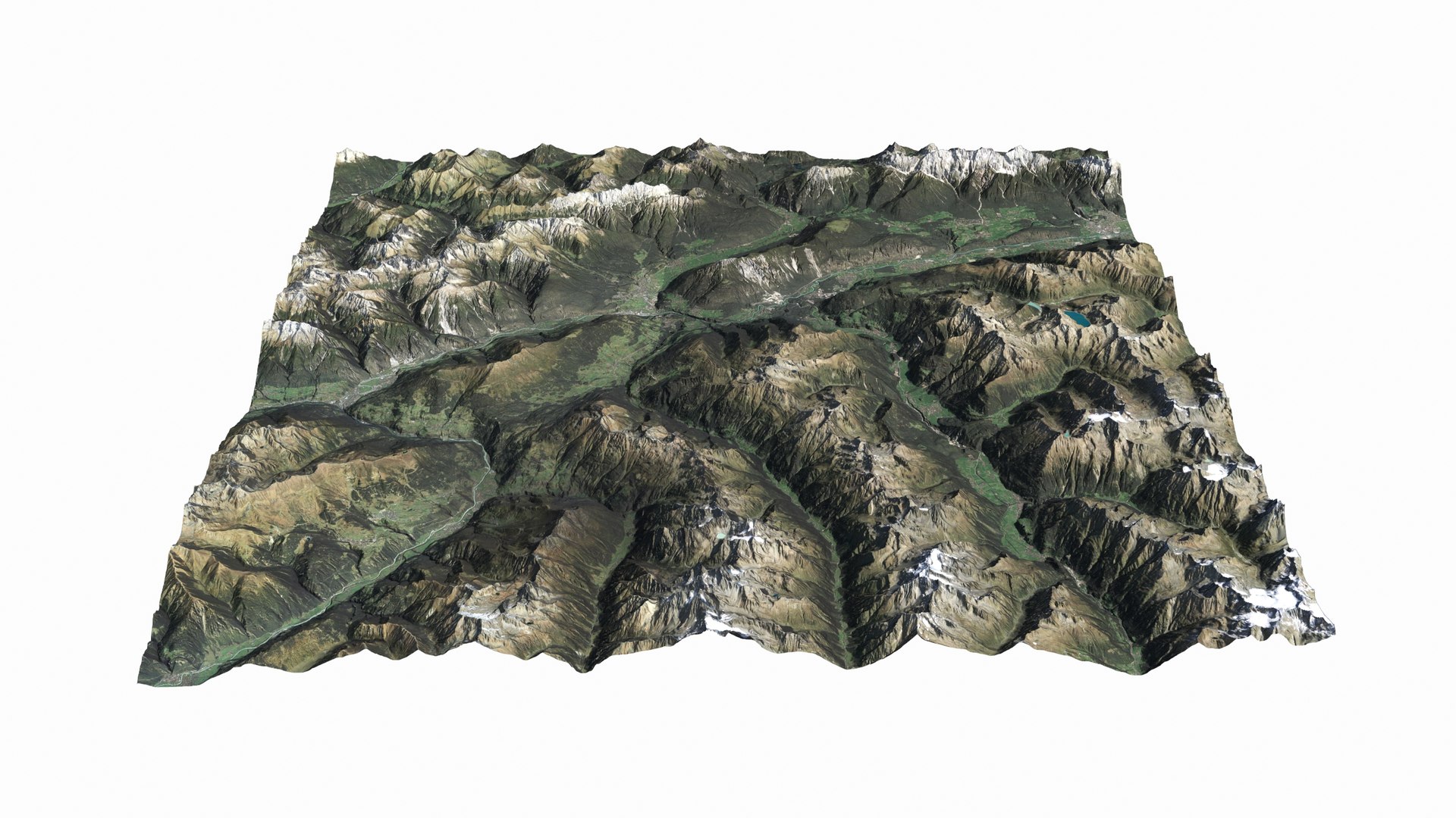 3D Model Alps Large Scale Terrain - TurboSquid 2176142