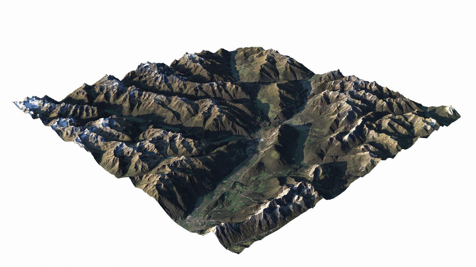3D Model Alps Large Scale Terrain - TurboSquid 2176142