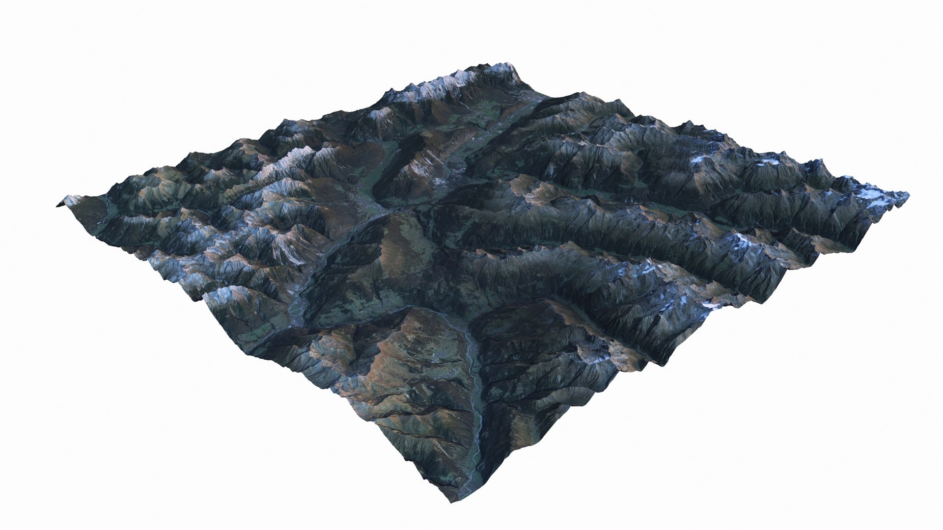 3D Model Alps Large Scale Terrain - TurboSquid 2176142