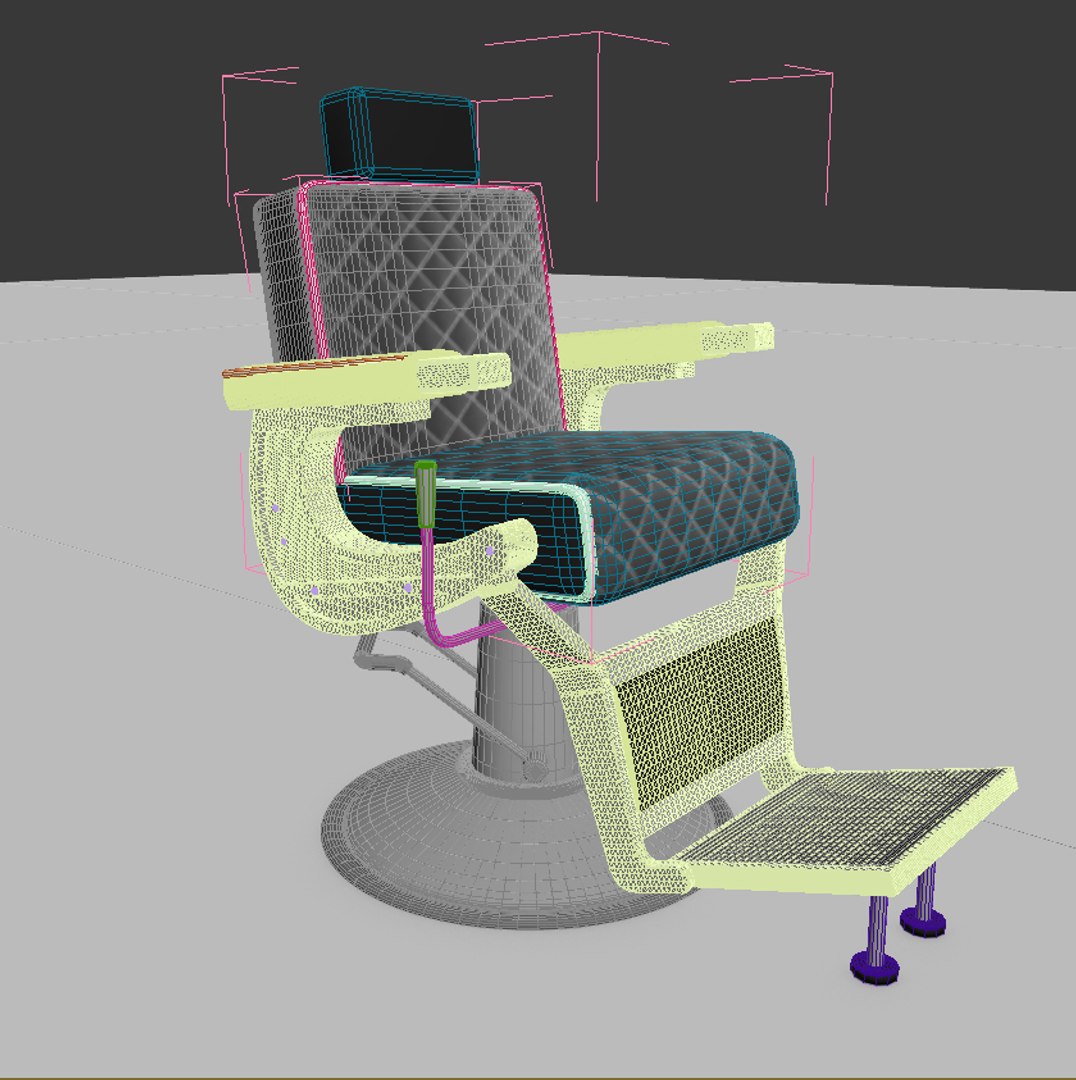 3d Barber Chair