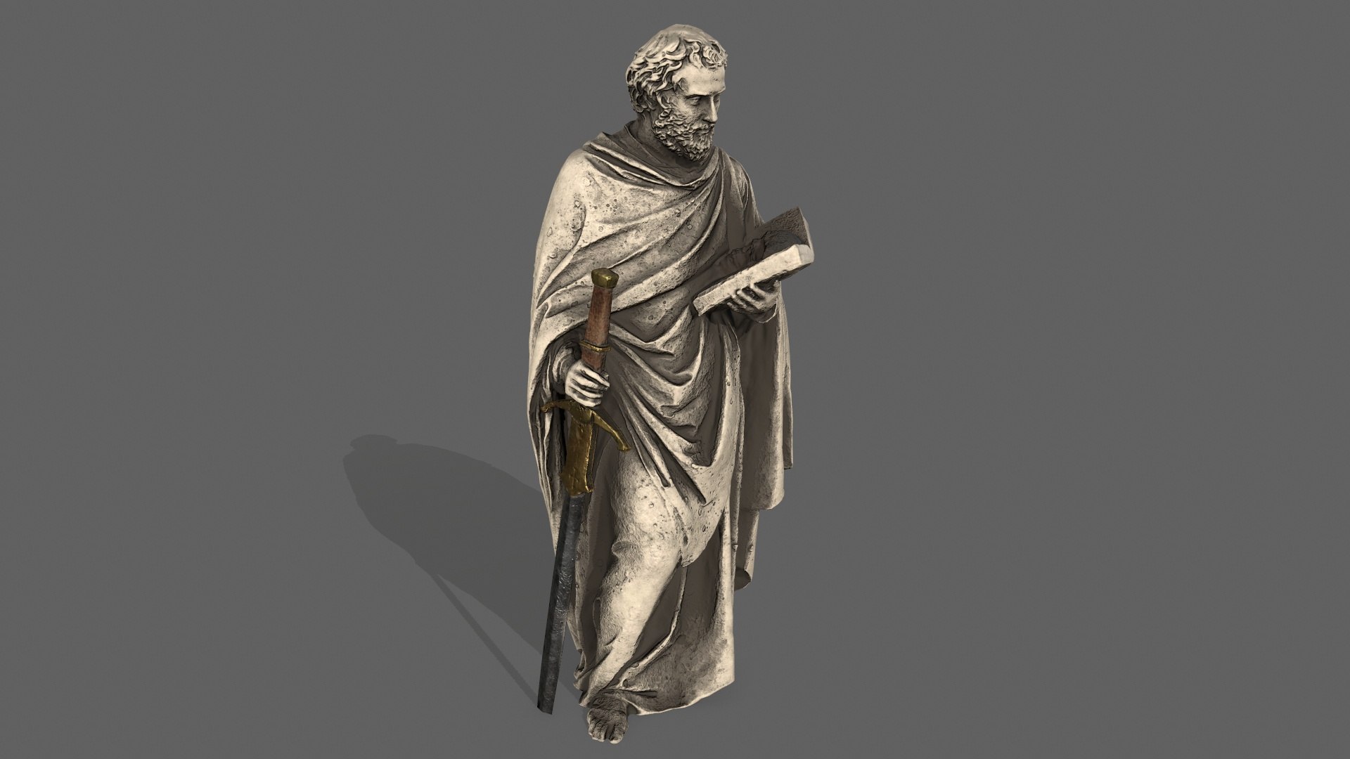 Old Man Statue 3D Model - TurboSquid 1969408