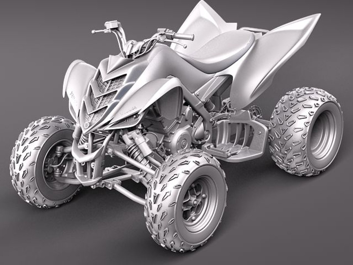 3d yamaha raptor quad