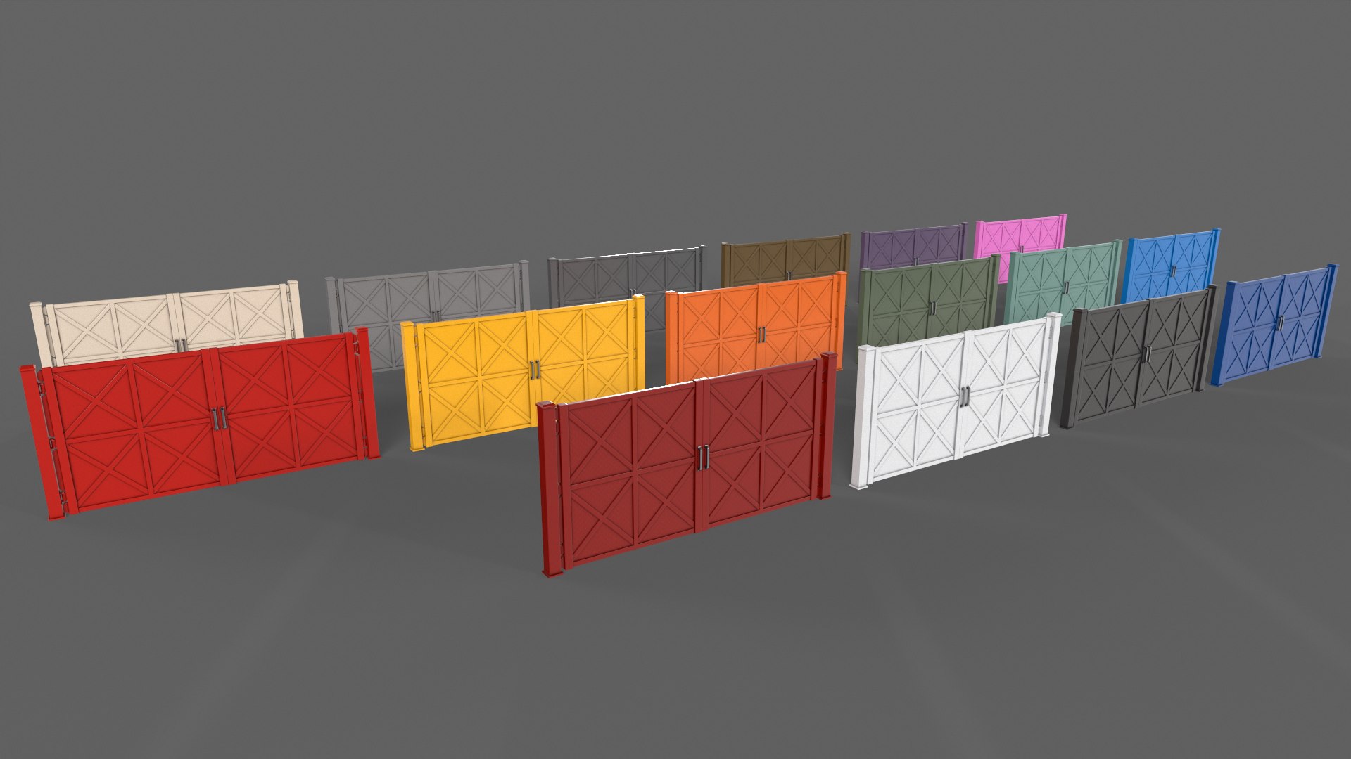 PBR Gate C1 3D - TurboSquid 2357131