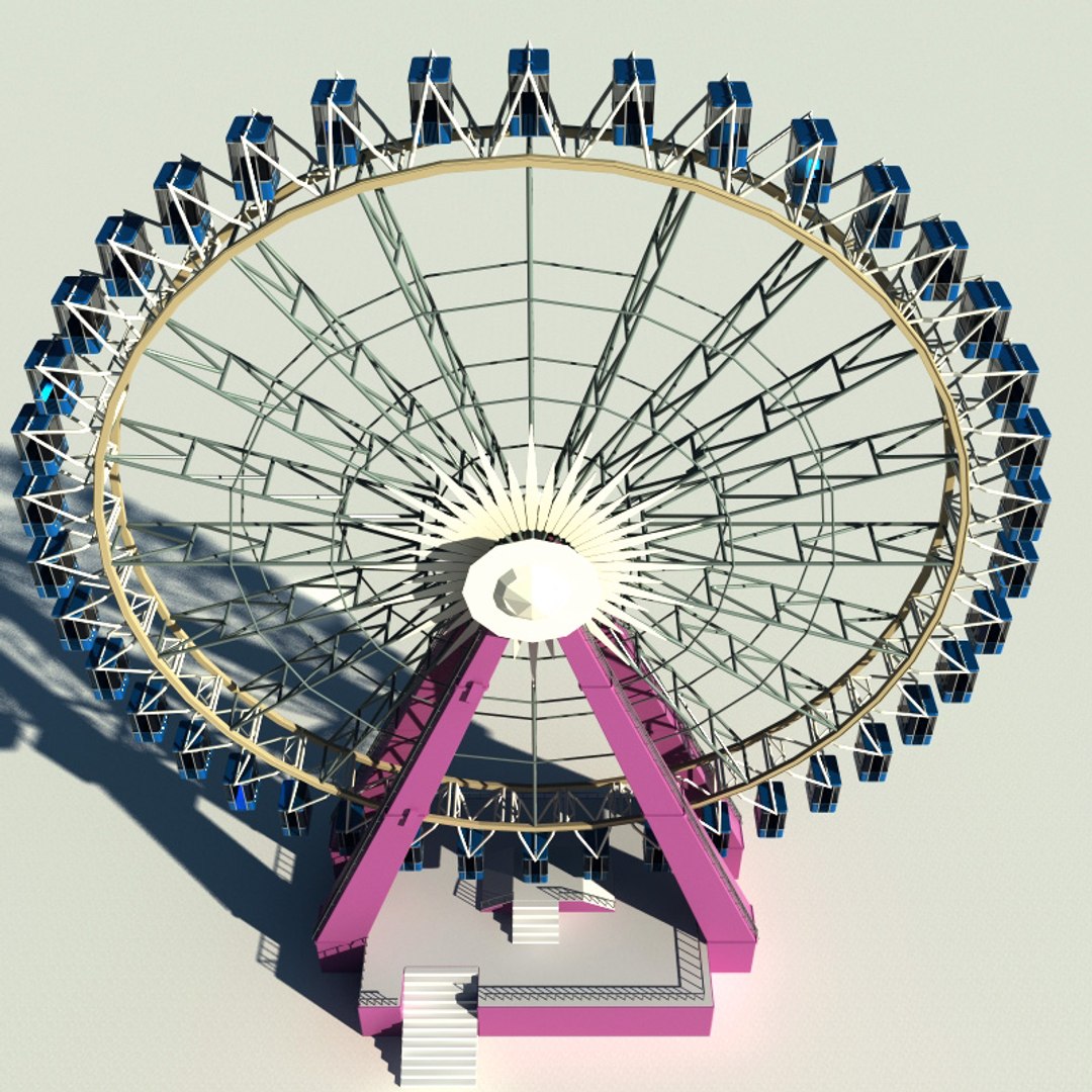 3d realistic ferris wheel