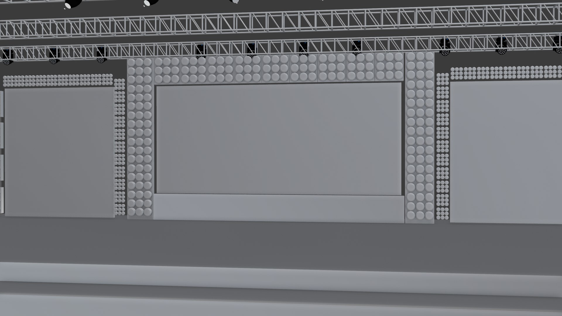 Entertainment Concert Event Stage 3D Model With Lights Setup 3D Model ...