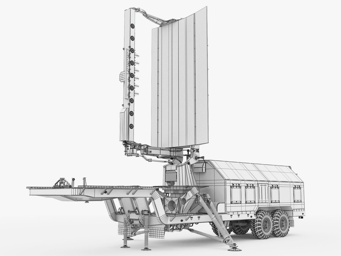 Radar Trailer 19g6 3D Model - TurboSquid 1371735