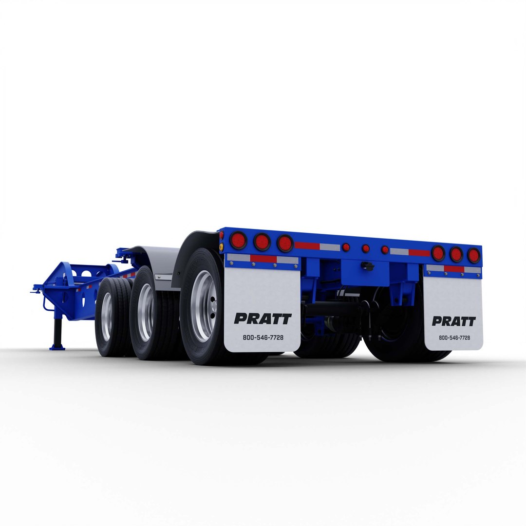3D Pratt DC403L Container Chassis - TurboSquid 2237587