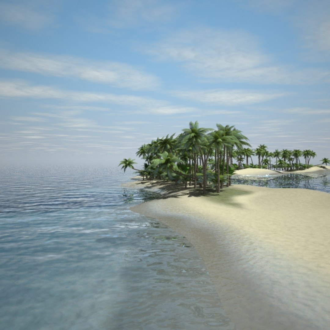 3d Max Exotic Island Atoll Equatorial