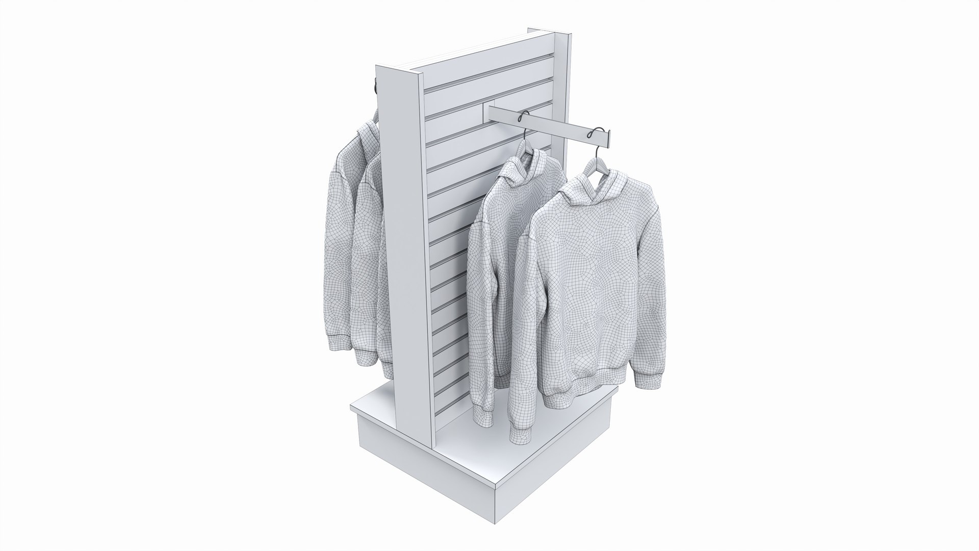 3D Model Store T-shaped 2-Way Merchandiser - TurboSquid 2226123