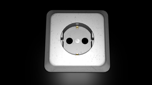 plug socket 3d obj