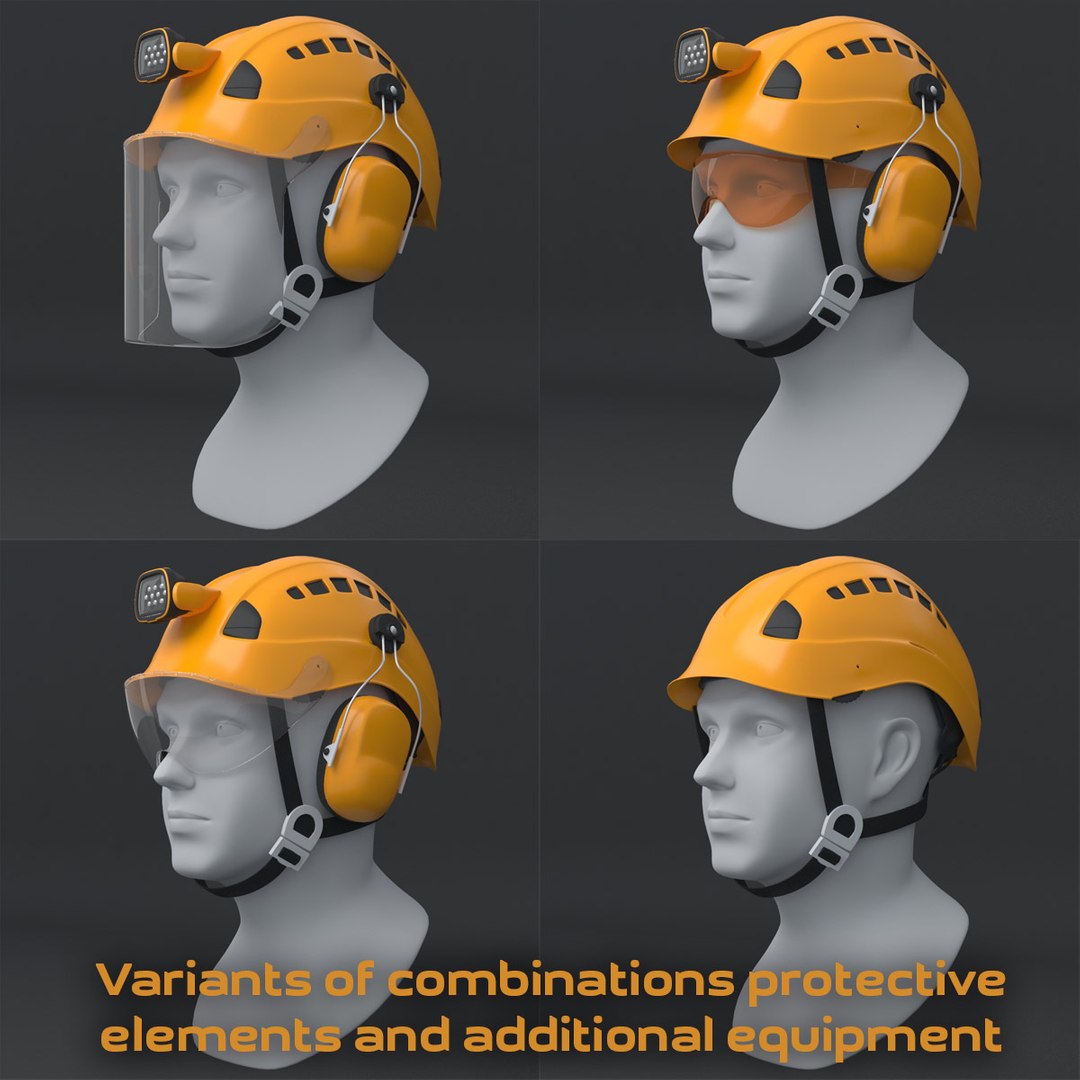 Professional Helmet Work Height Model - TurboSquid 1214259