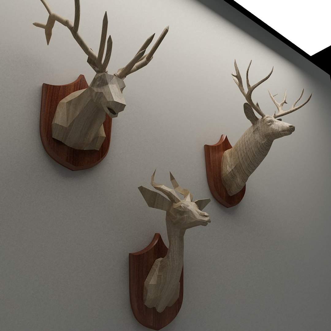 3ds Max Roost Animal Heads