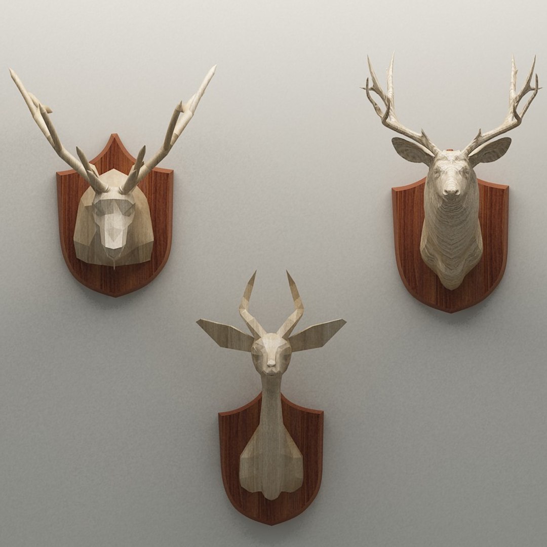 3ds Max Roost Animal Heads