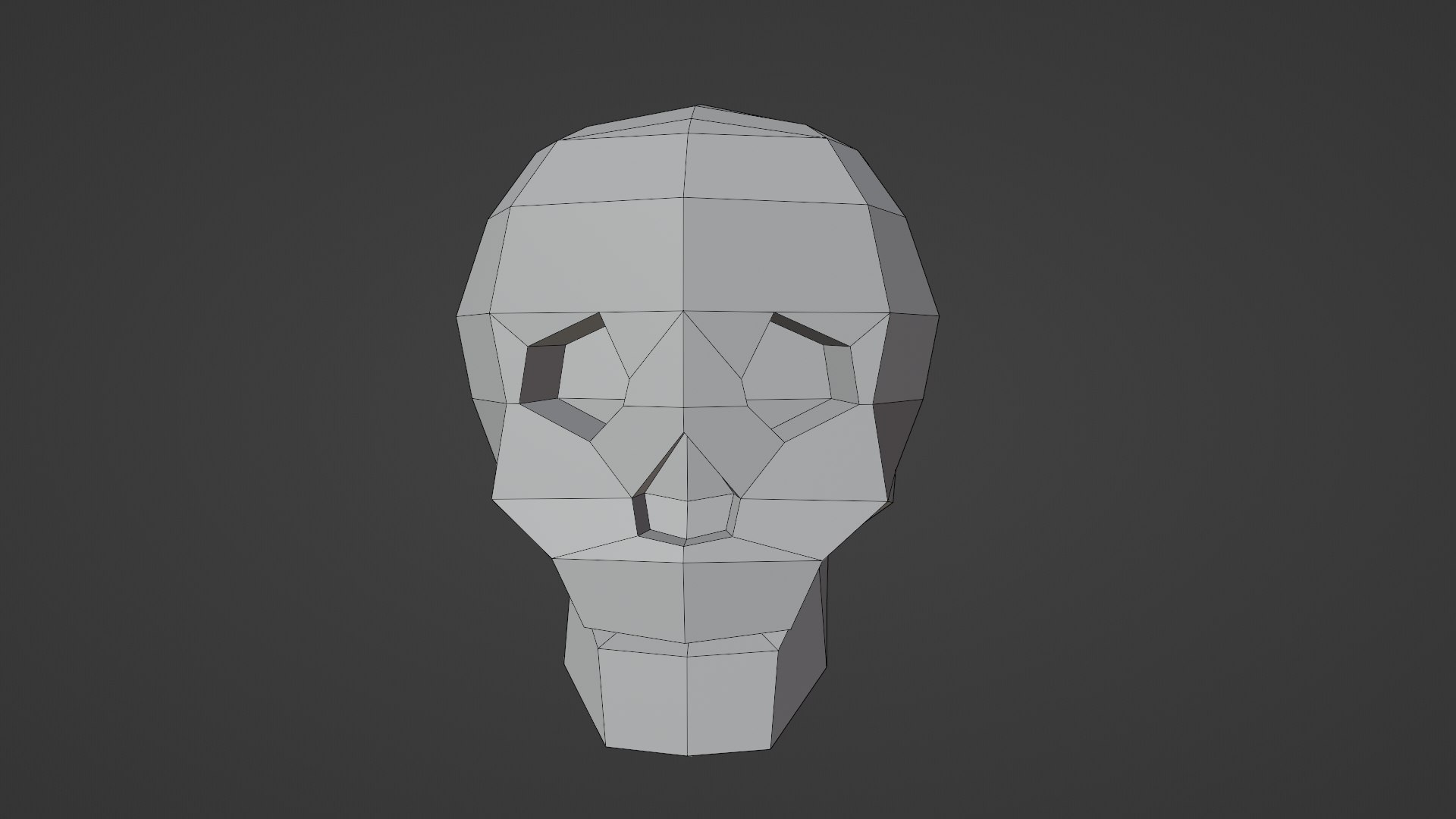 Human Skull Low-poly 3D Model Model - TurboSquid 1957631