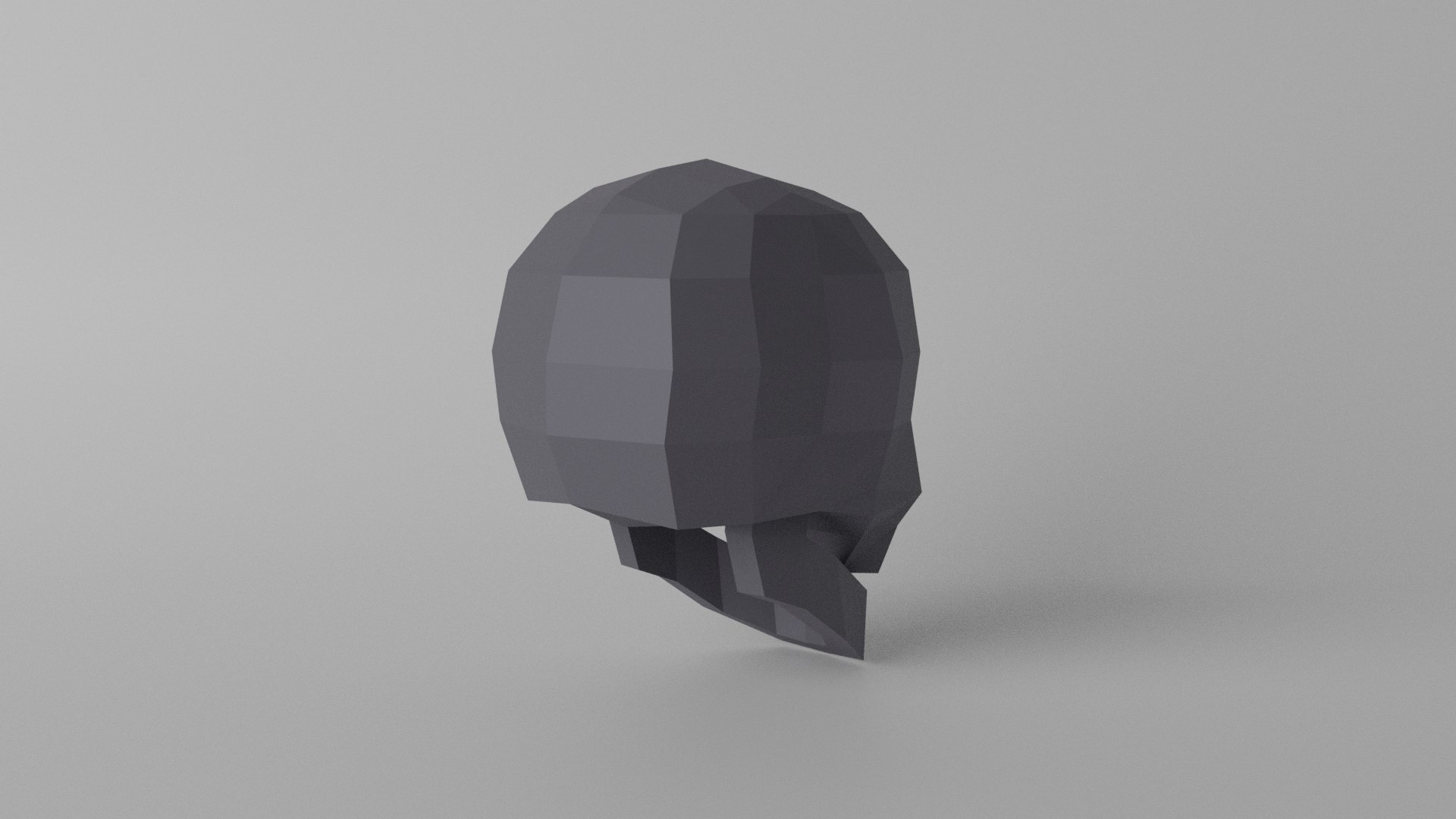 Human Skull Low-poly 3D Model Model - TurboSquid 1957631