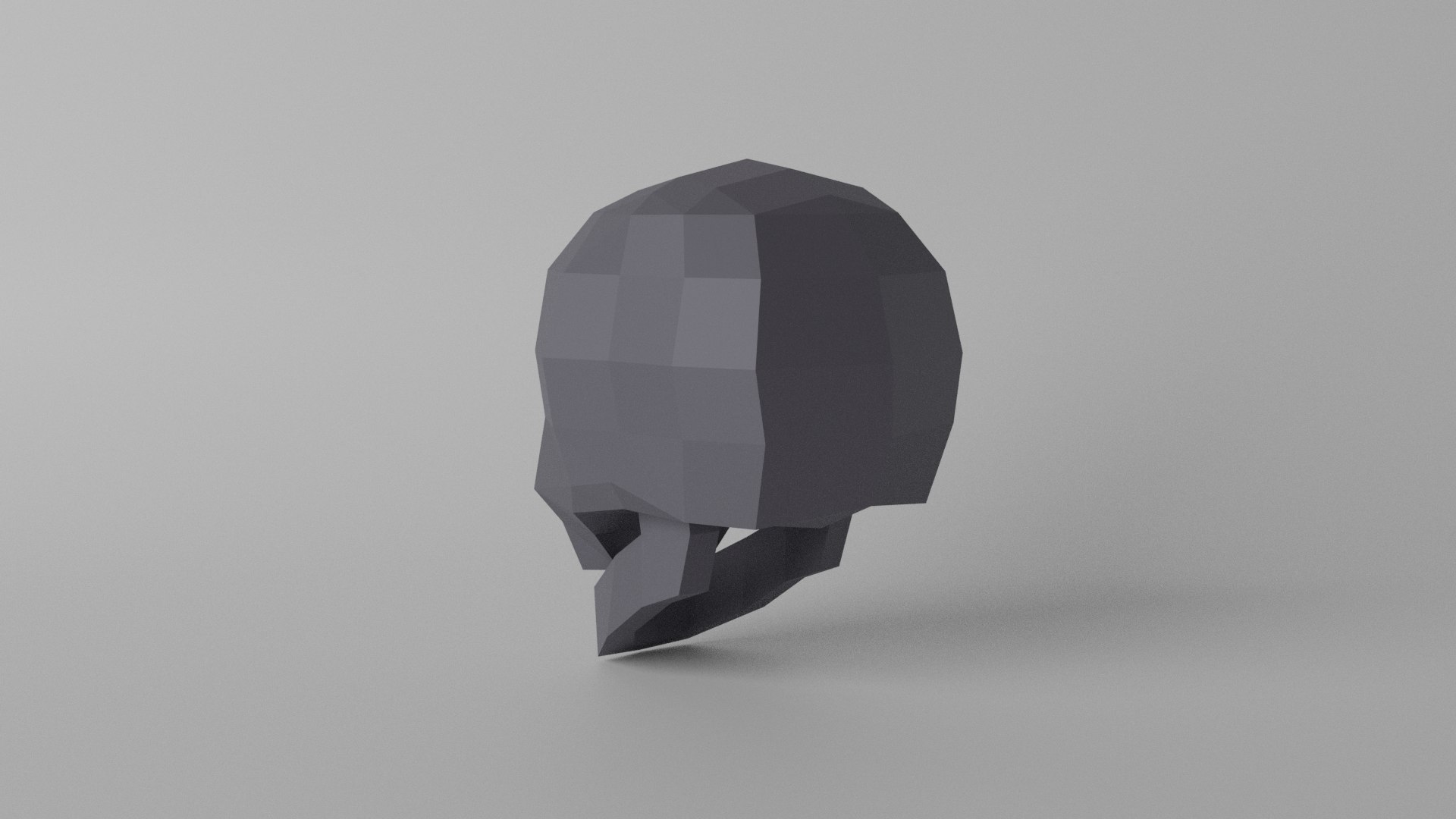 Human Skull Low-poly 3D Model Model - TurboSquid 1957631