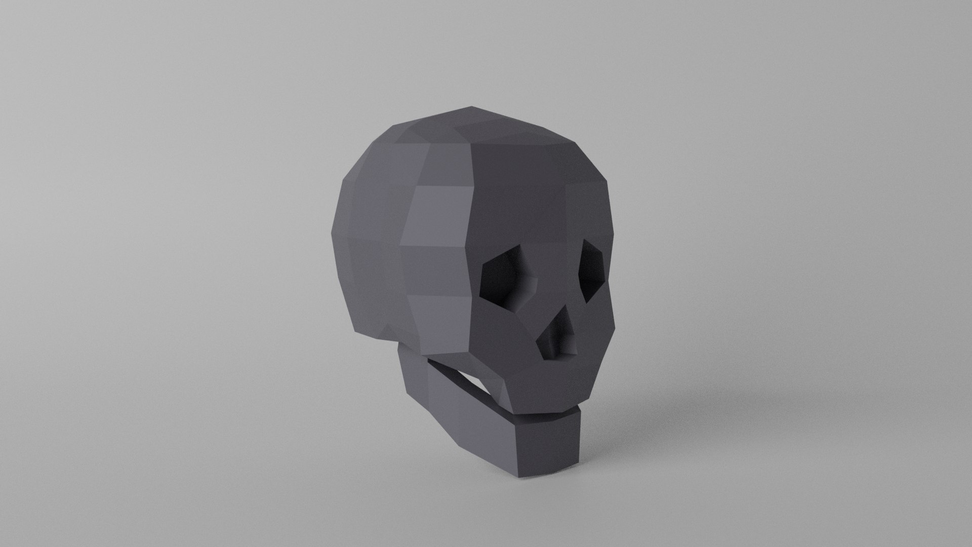 Human Skull Low-poly 3D Model Model - TurboSquid 1957631