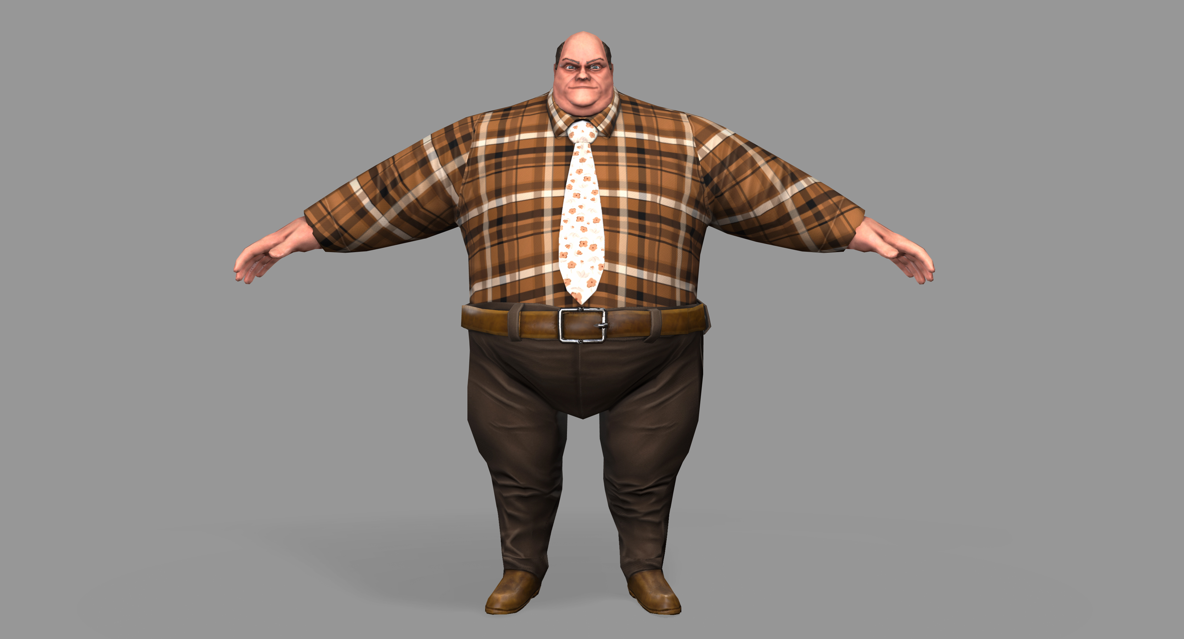 3D fat man model - TurboSquid 1310322