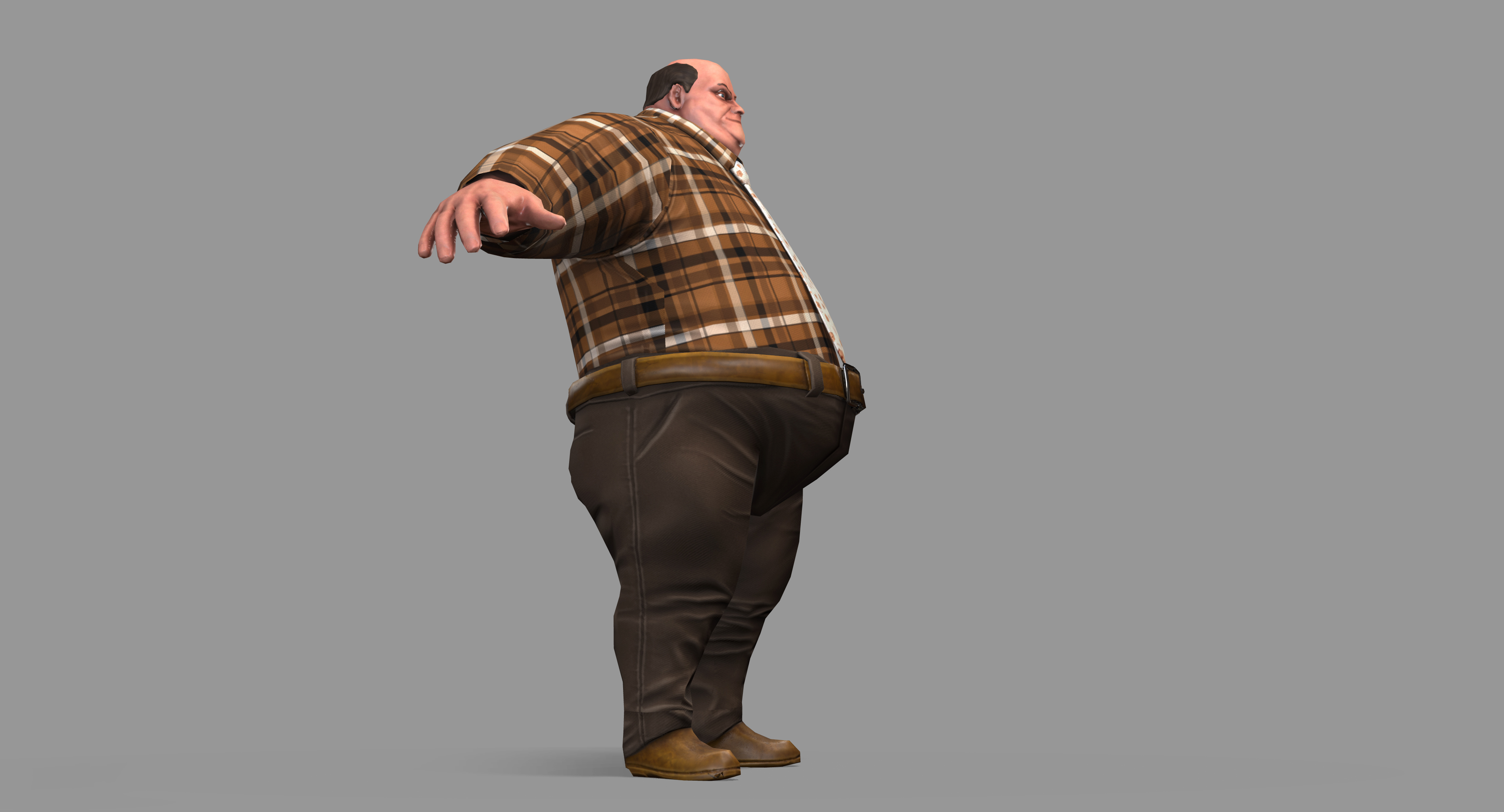 3D fat man model - TurboSquid 1310322