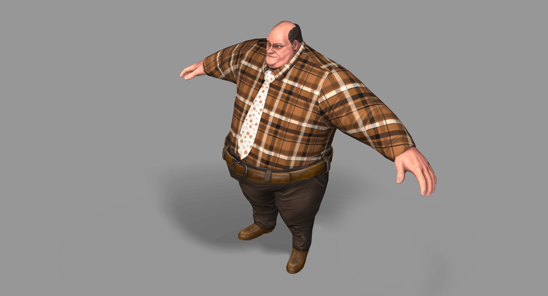 3D fat man model - TurboSquid 1310322