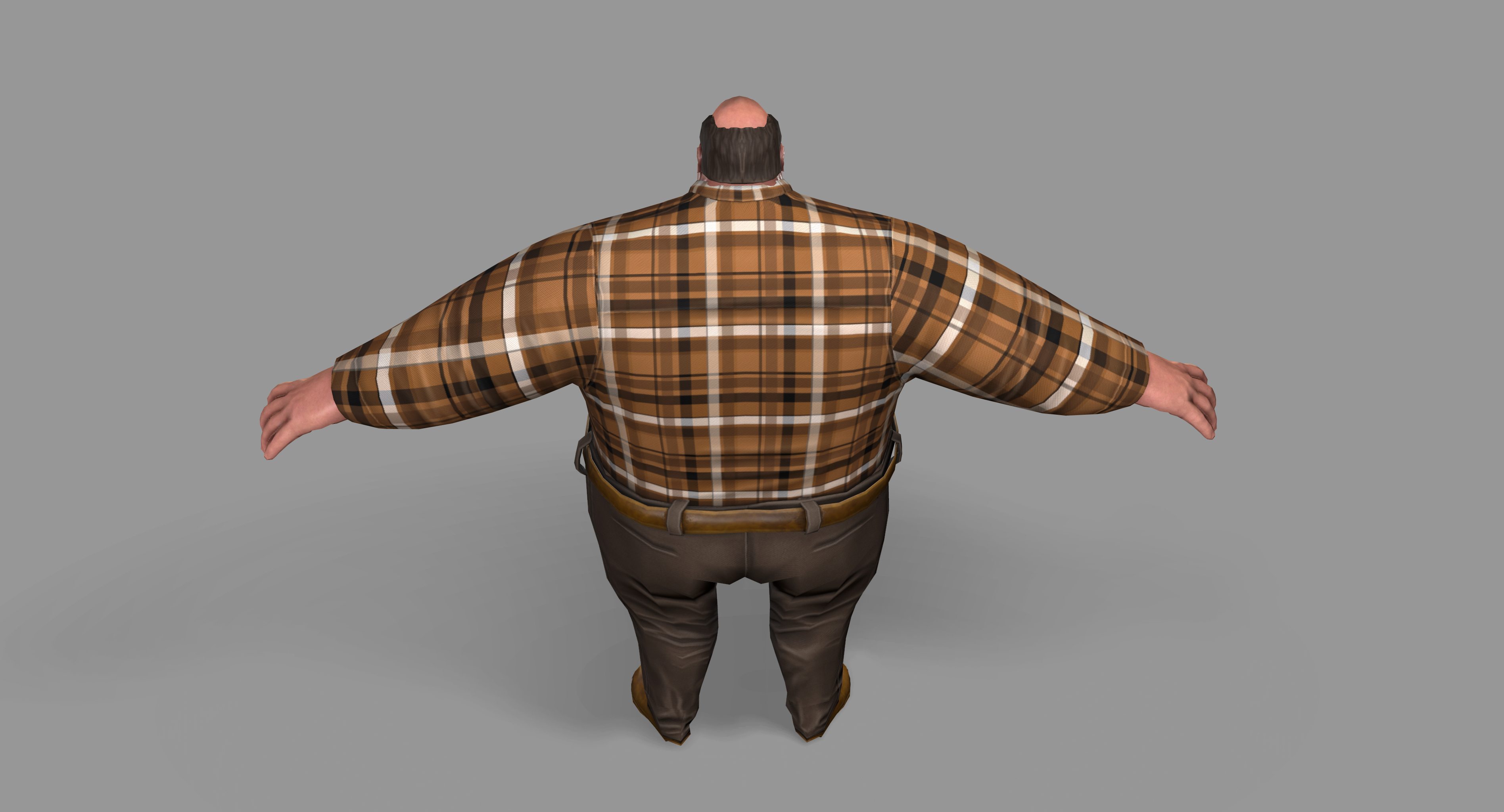 3D fat man model - TurboSquid 1310322