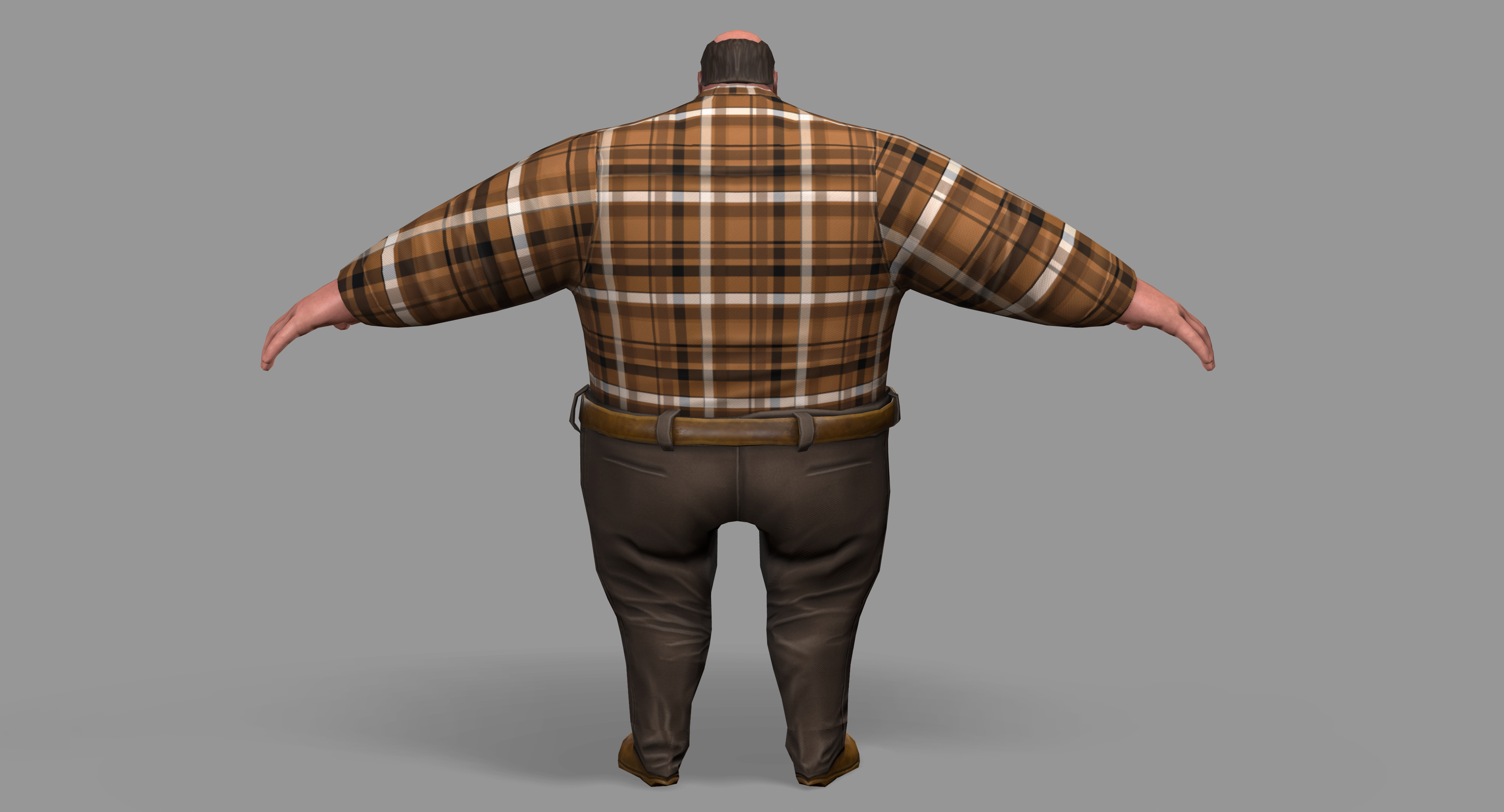 3D fat man model - TurboSquid 1310322