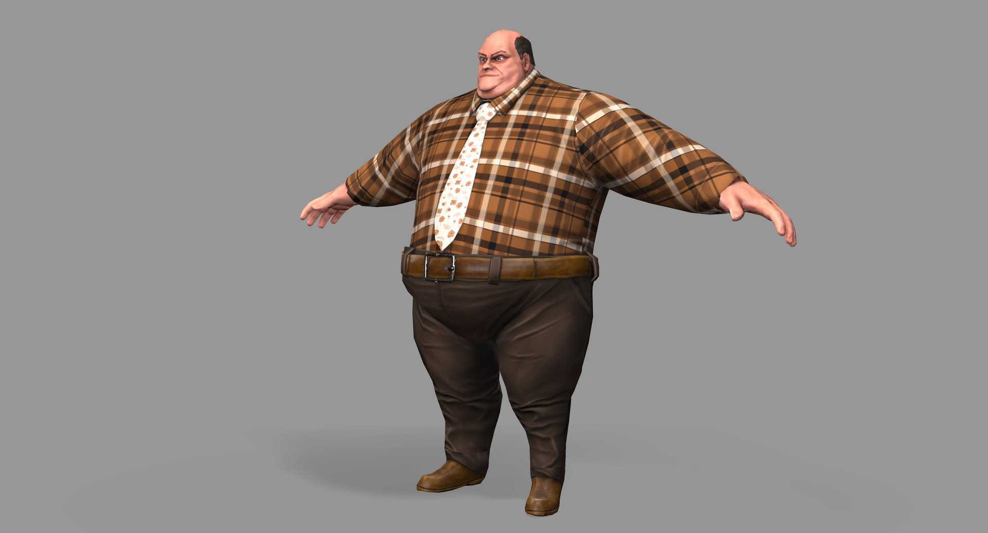 3D fat man model - TurboSquid 1310322