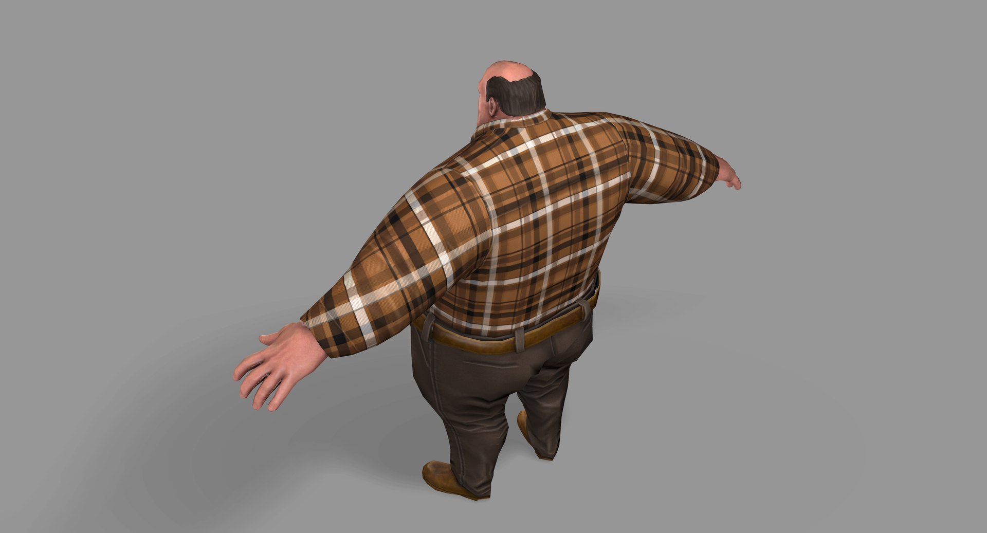 3D fat man model - TurboSquid 1310322