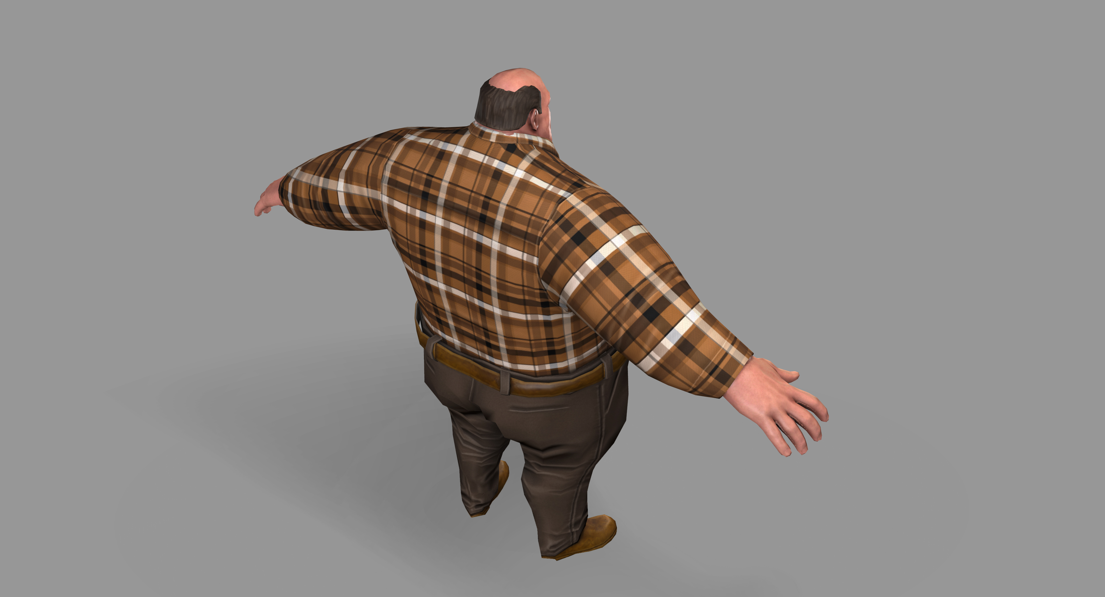 3D fat man model - TurboSquid 1310322