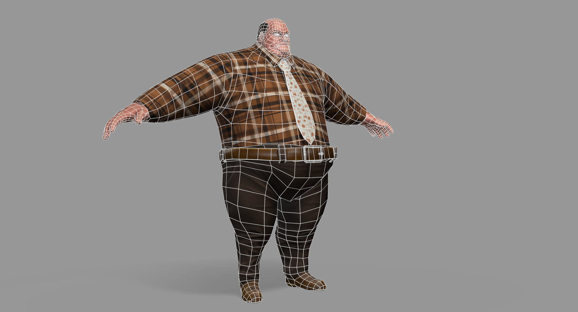 3D fat man model - TurboSquid 1310322