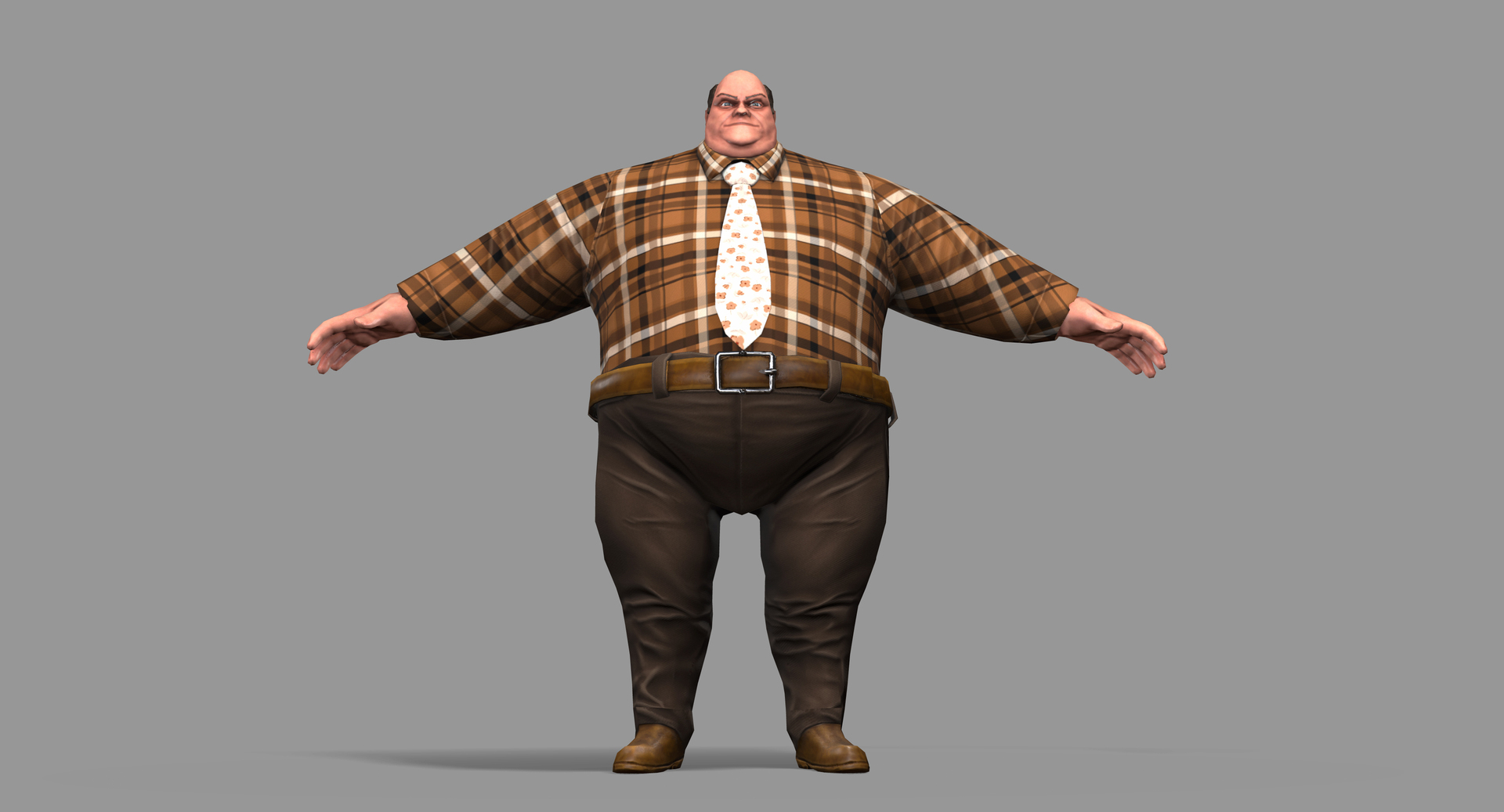 3D fat man model - TurboSquid 1310322