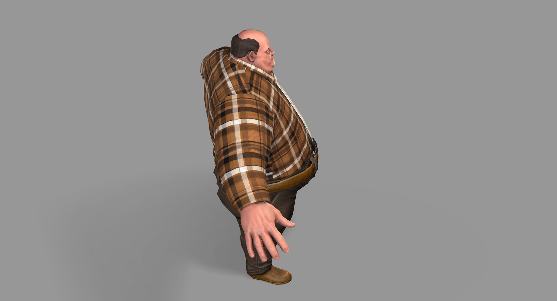 3D fat man model - TurboSquid 1310322