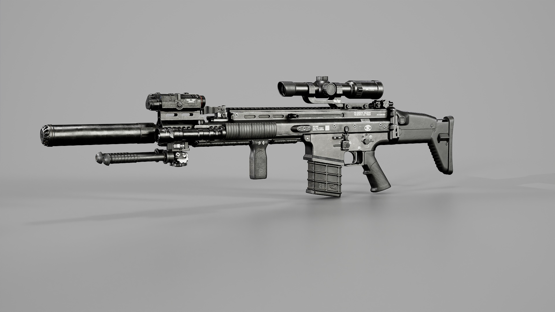 3D FN SCAR-H Body Kit - TurboSquid 2122464