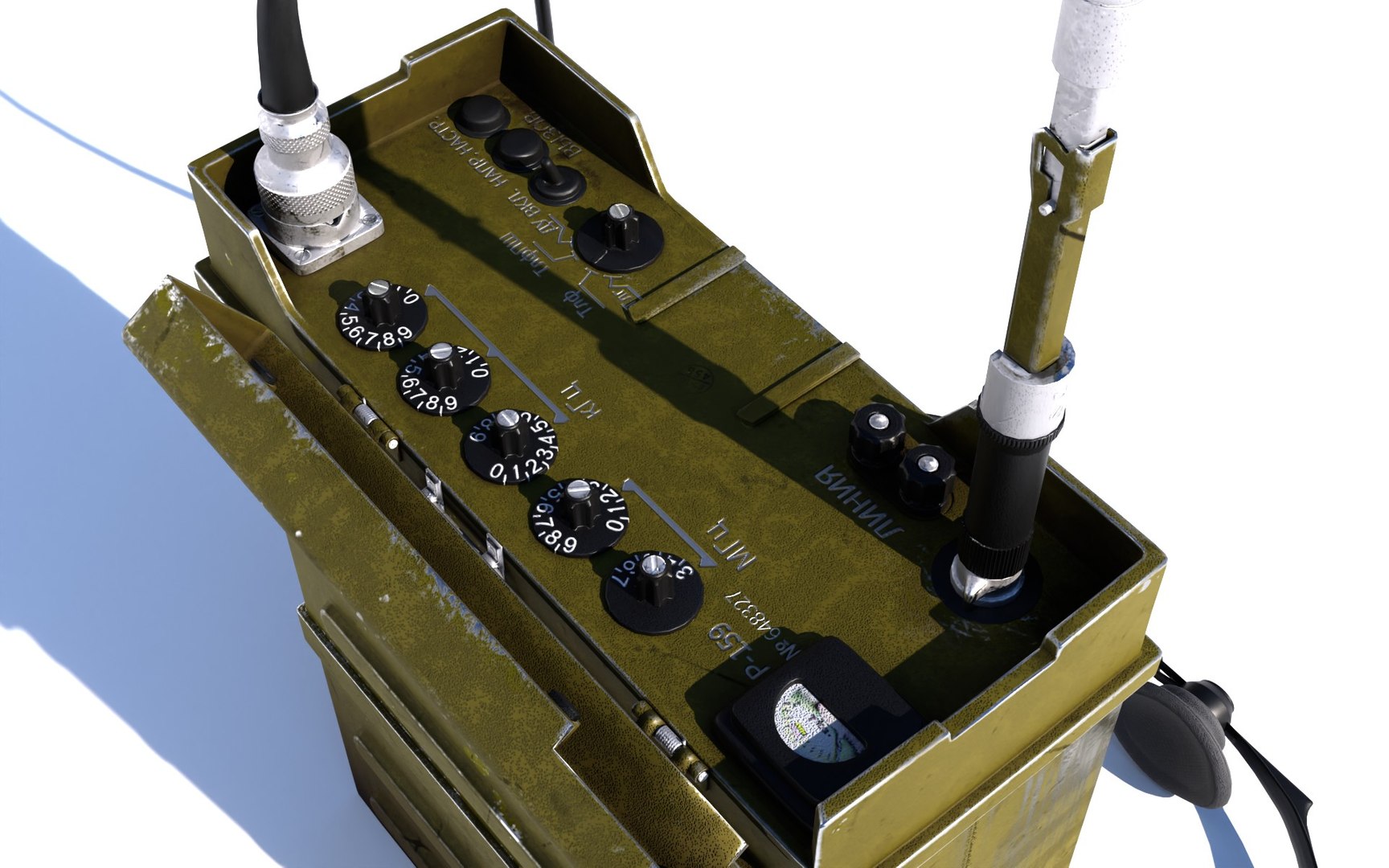 R-159 Soviet Portable Military Radio Station Model - TurboSquid 1948833