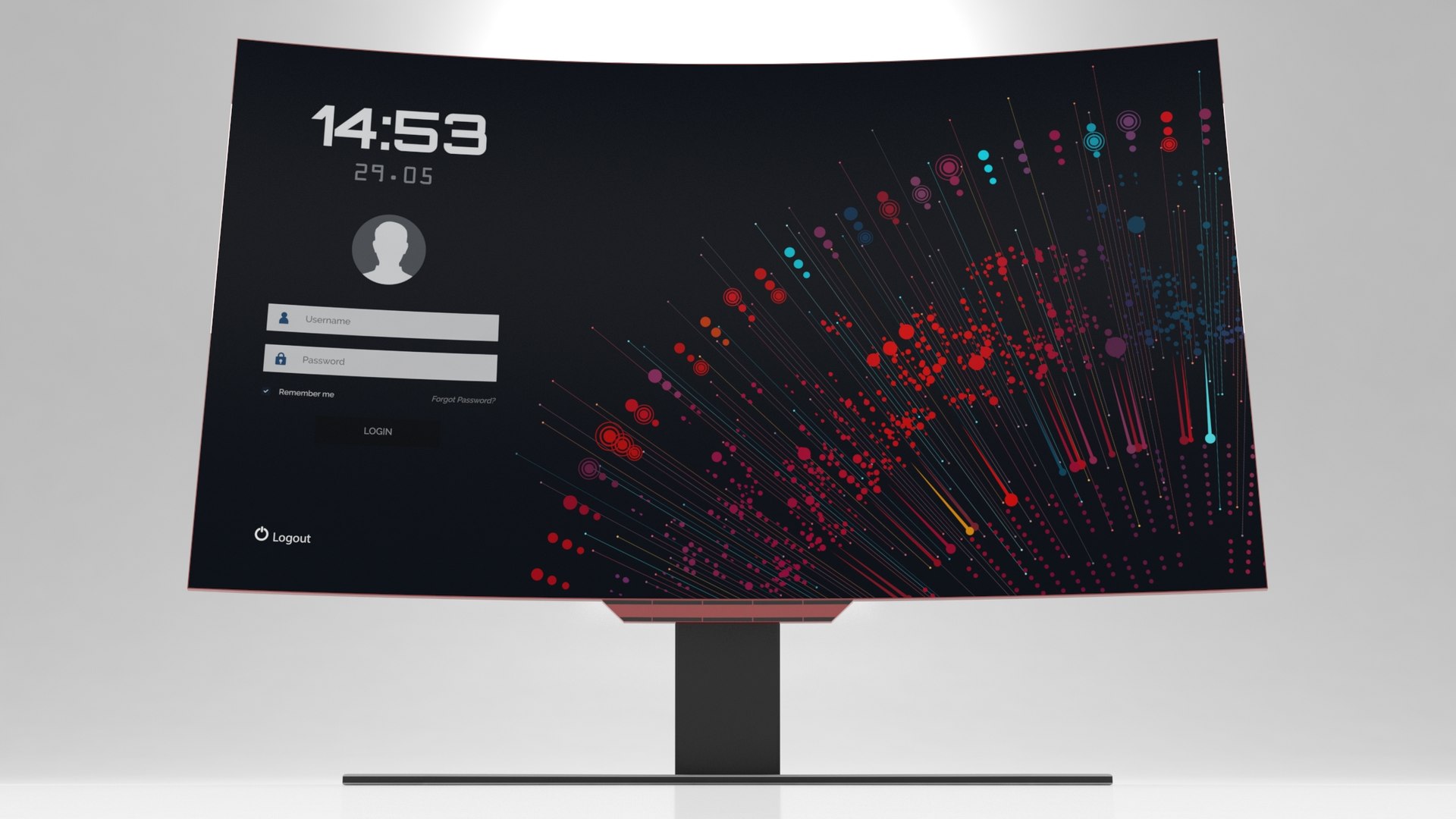 3D designed computer monitor - TurboSquid 1637110