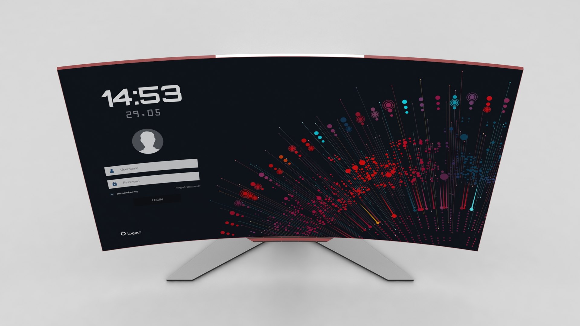 3D designed computer monitor - TurboSquid 1637110