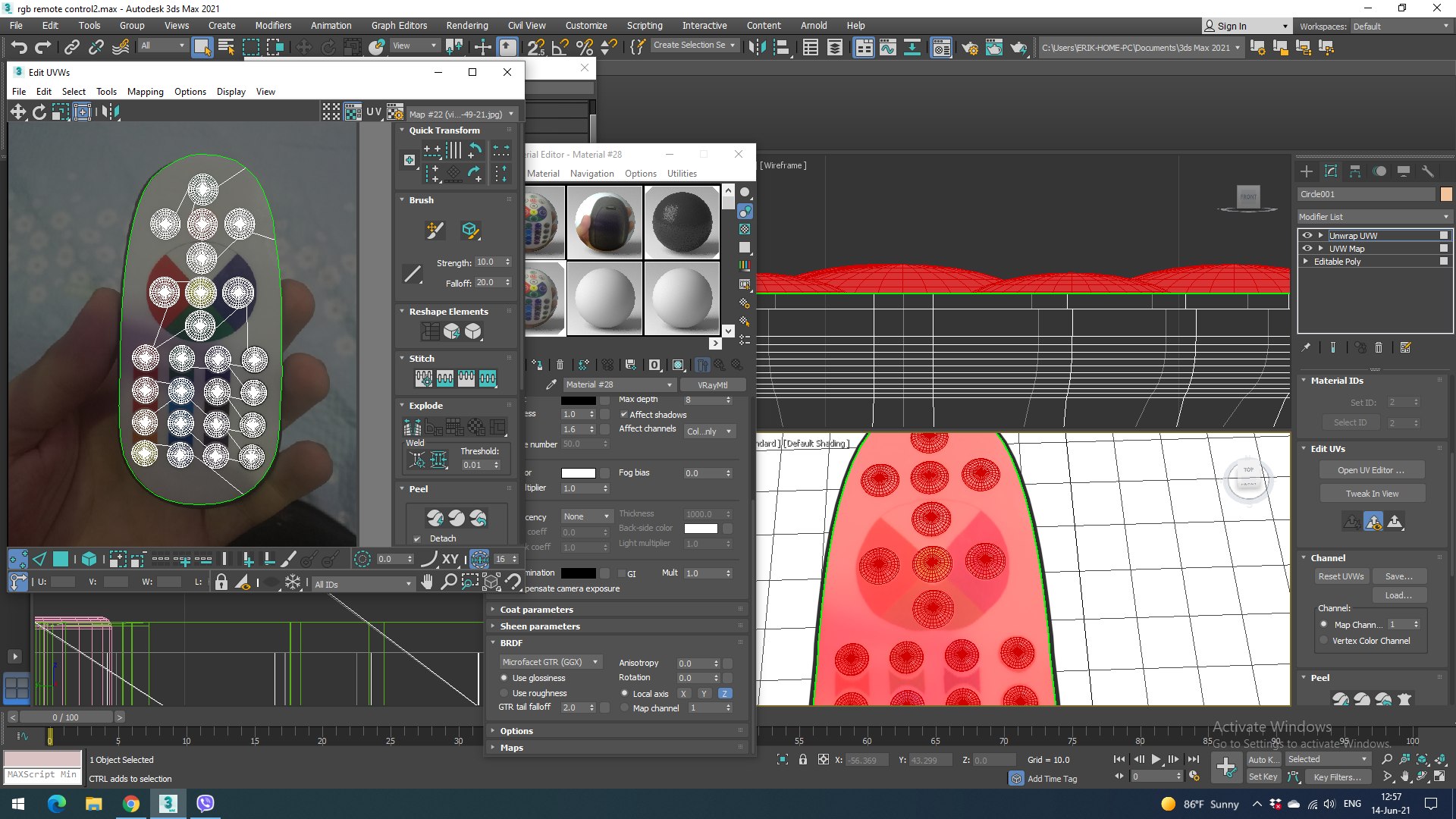 RGB Light Remote Control 3D model - TurboSquid 1745679
