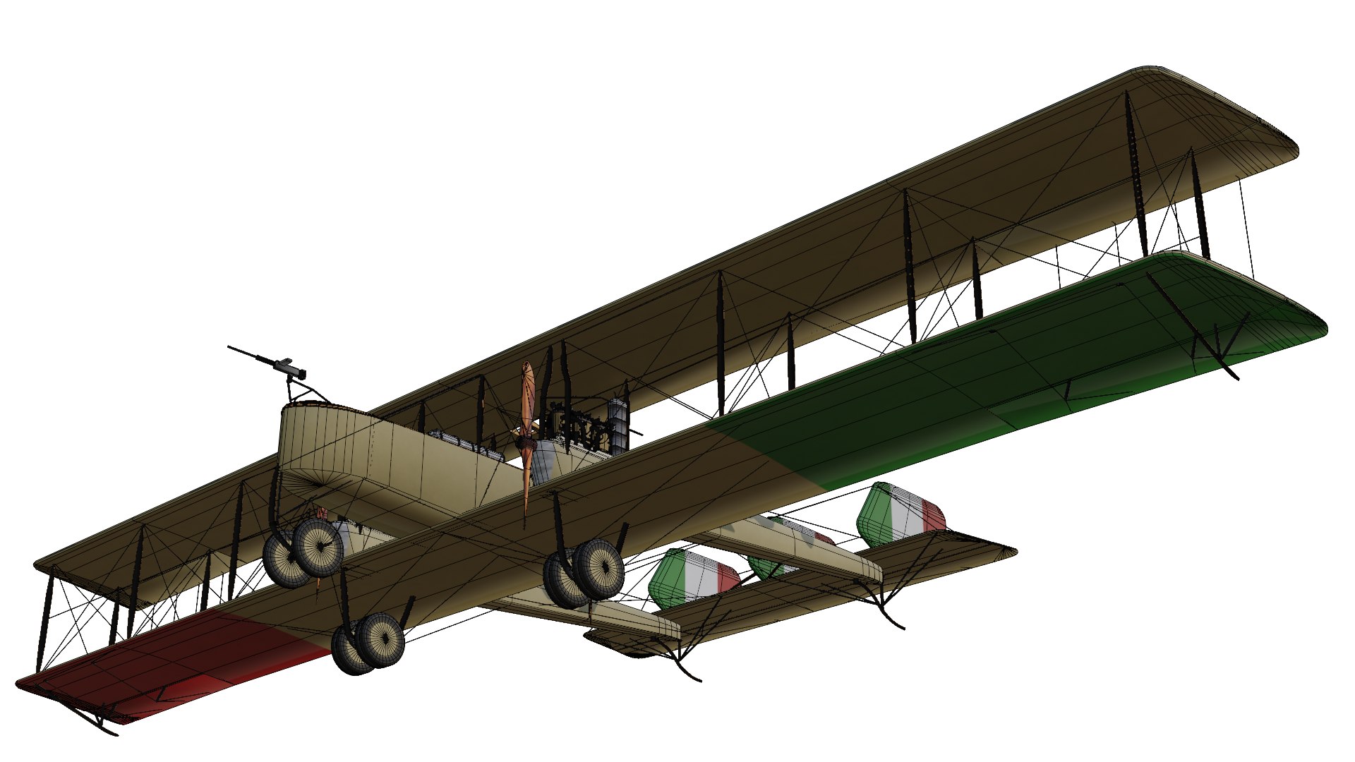 Caproni Ca3 3D - TurboSquid 2346041