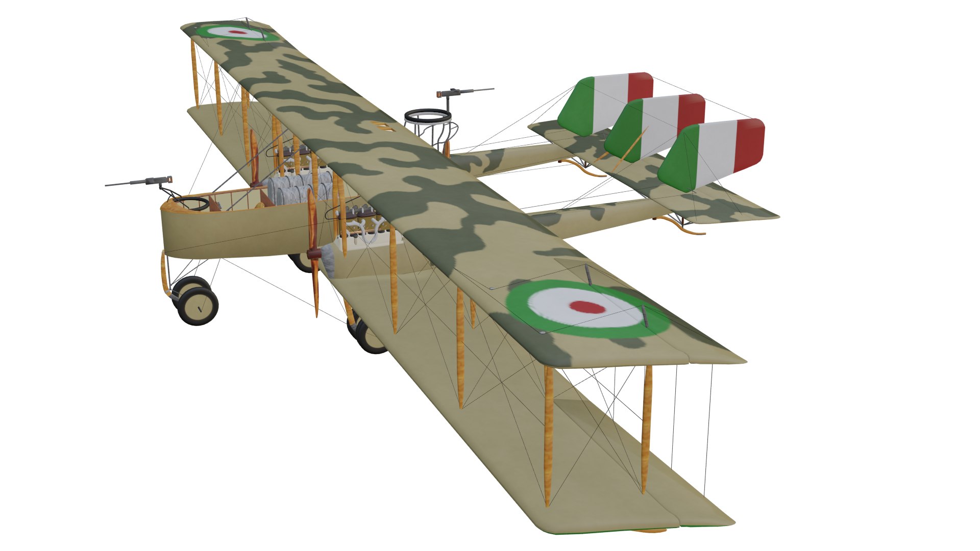 Caproni Ca3 3D - TurboSquid 2346041