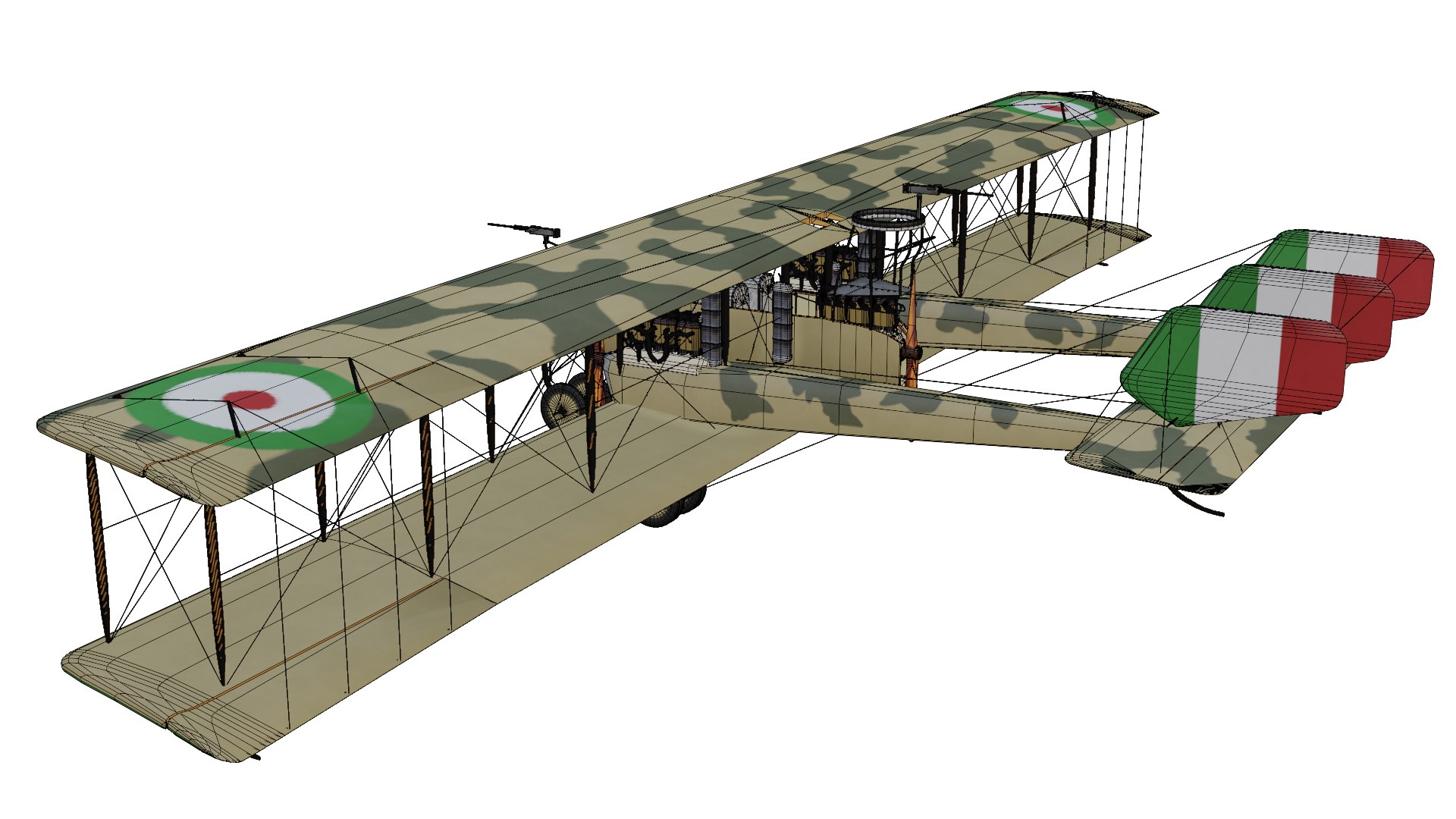 Caproni Ca3 3D - TurboSquid 2346041